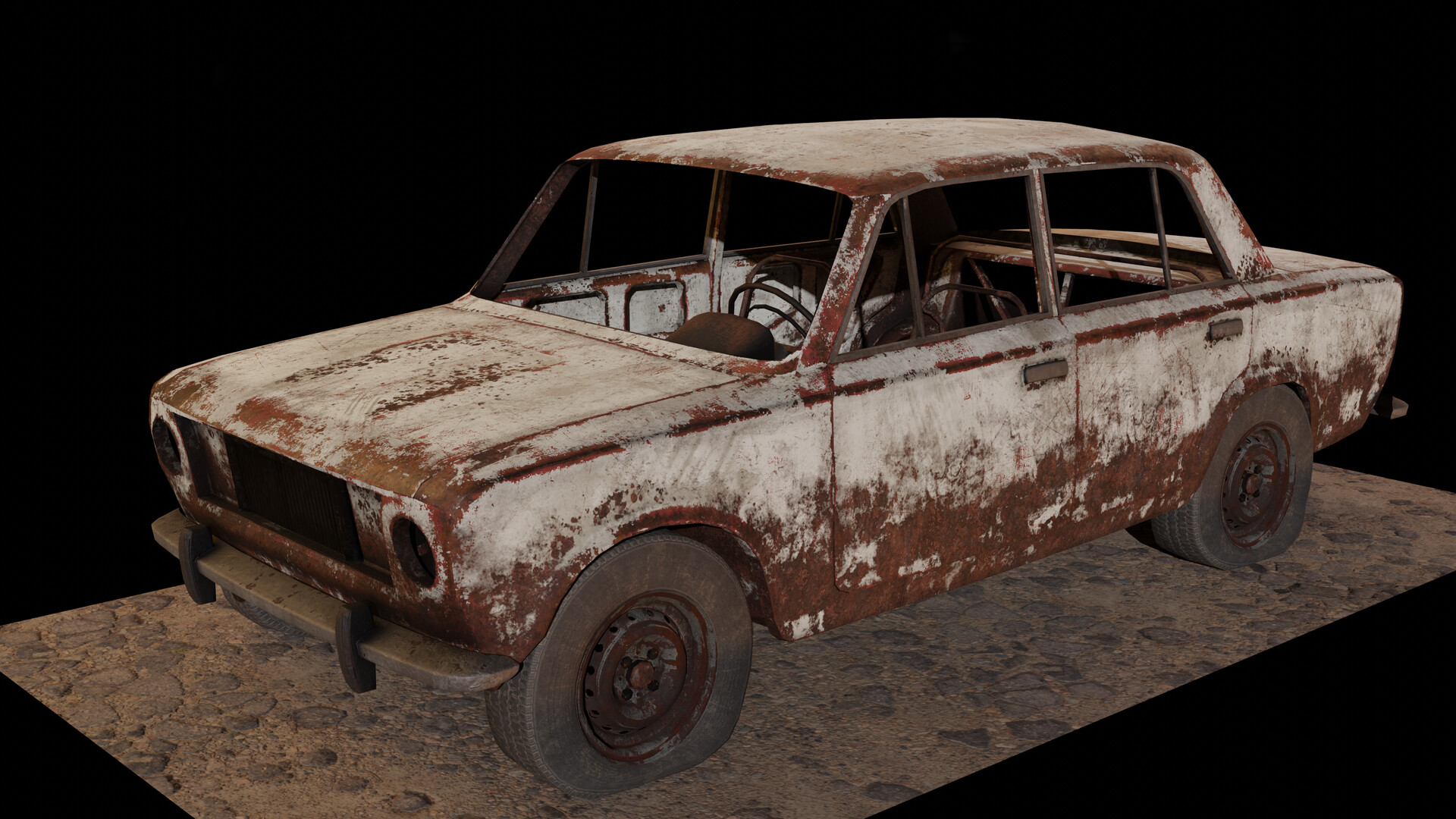 ArtStation - Old rusted car