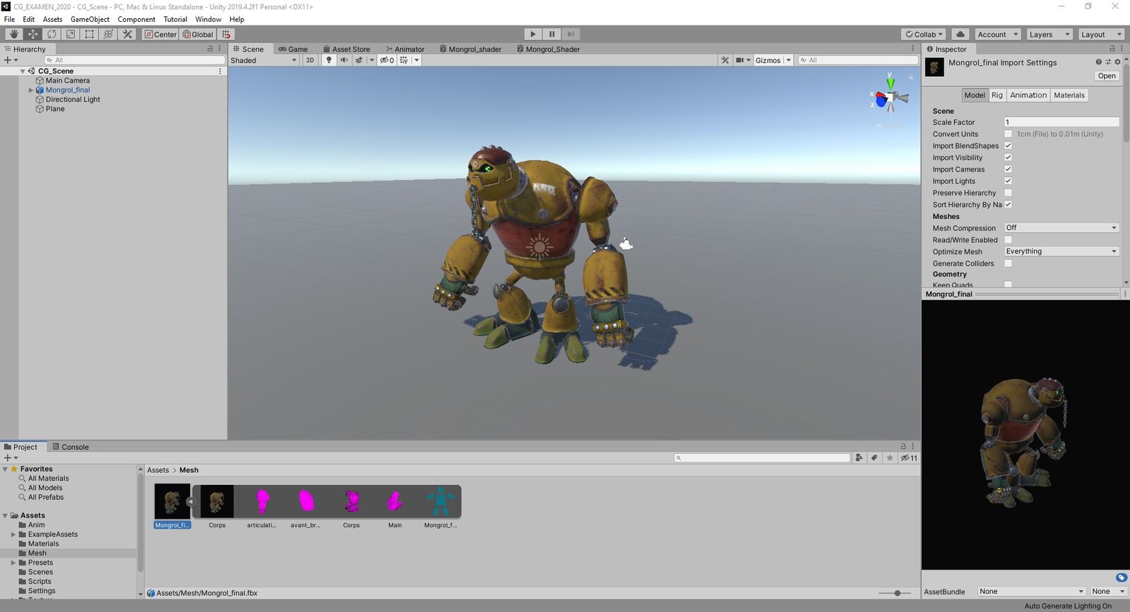 Laurédane Collin - 'Mongrol' ABC Warriors 3D Model