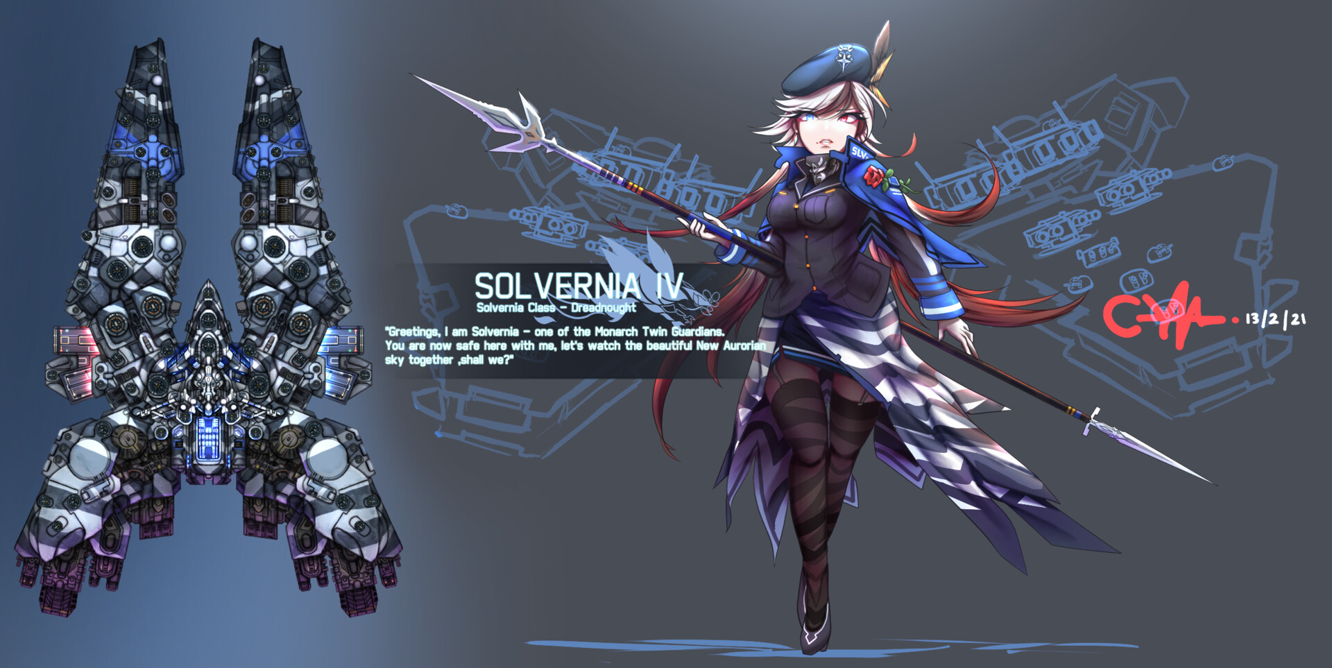 ArtStation - Solvernia Ship Girl