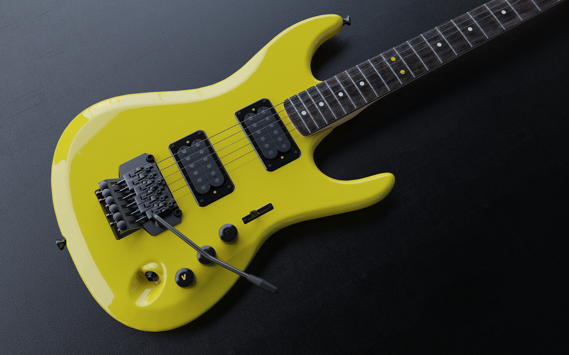 ArtStation - Acid Yellow Guitar
