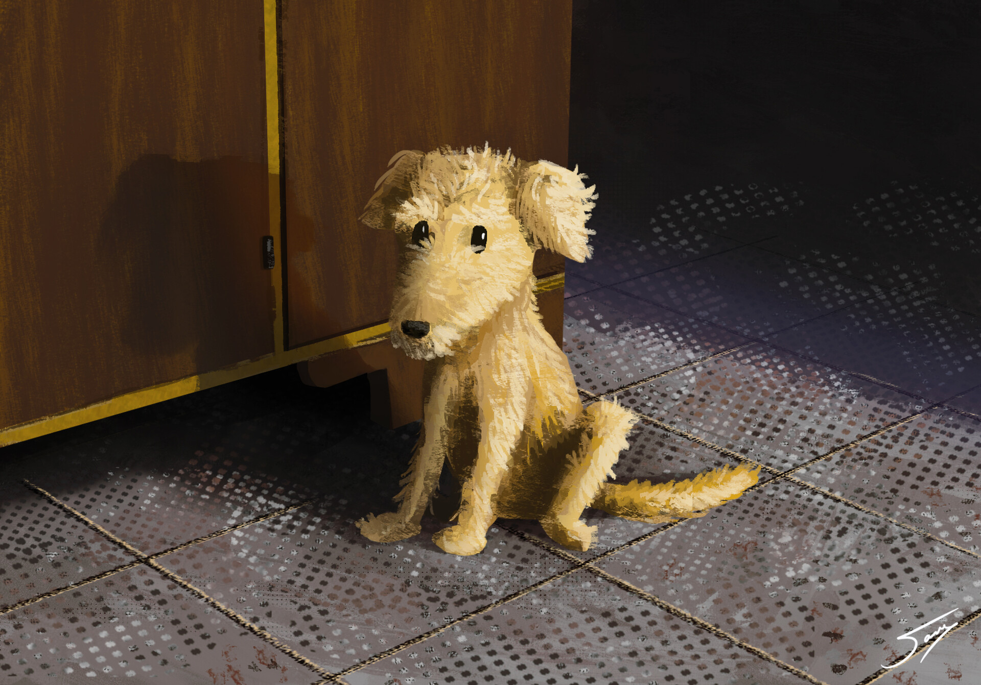 ArtStation - My little dog Paco