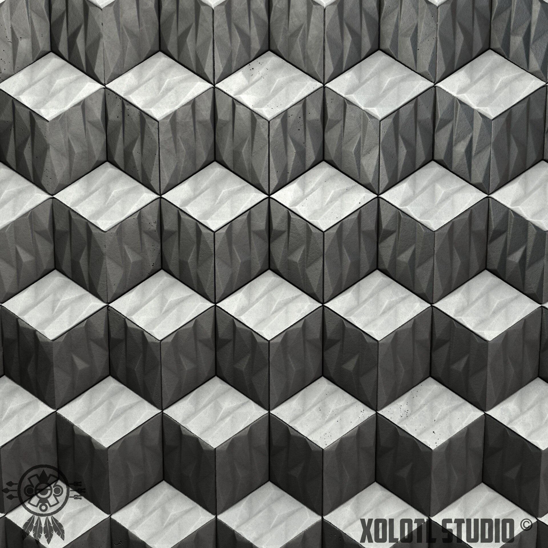 ArtStation - 3D Hexagonal Tiles