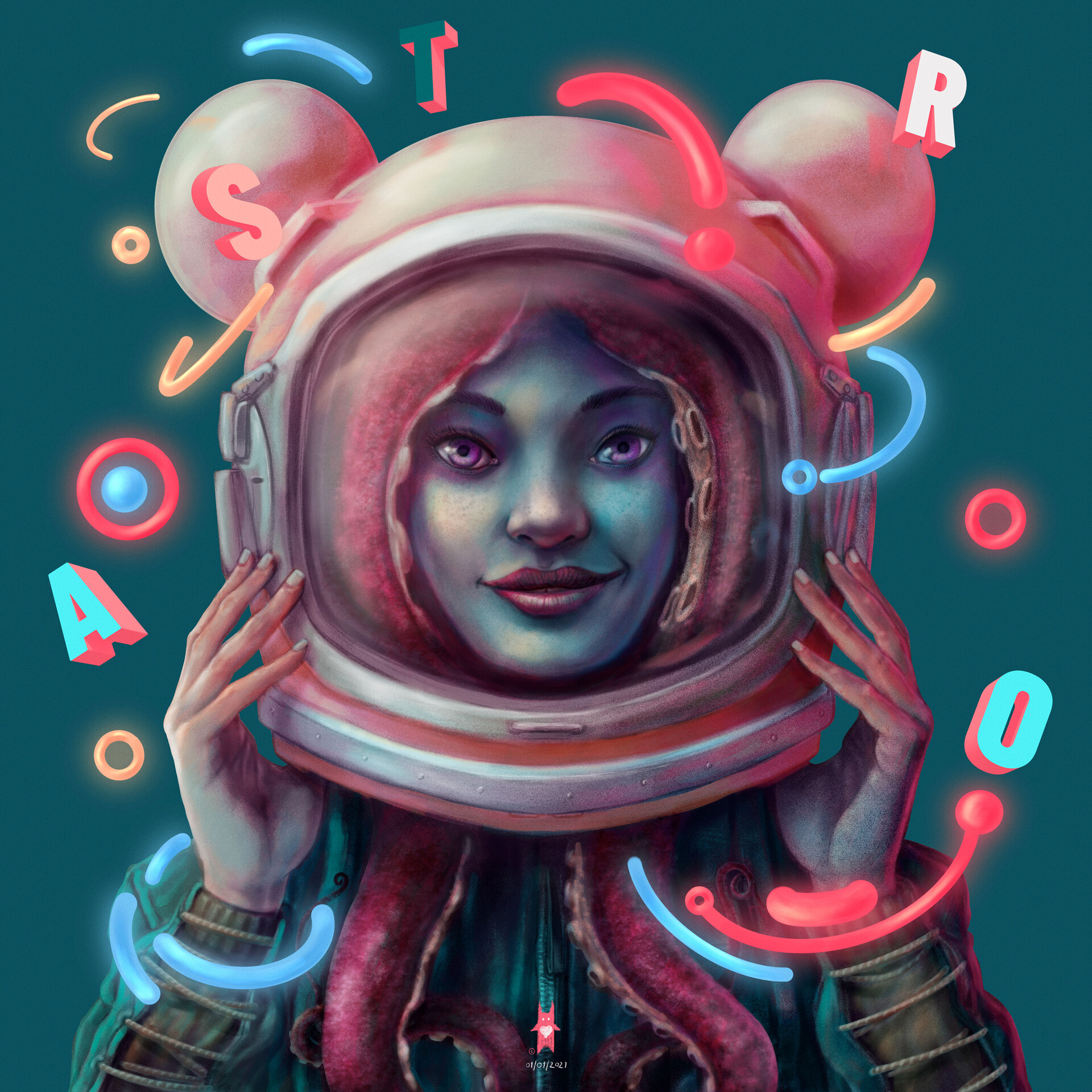ArtStation - PULPO ASTROGIRL