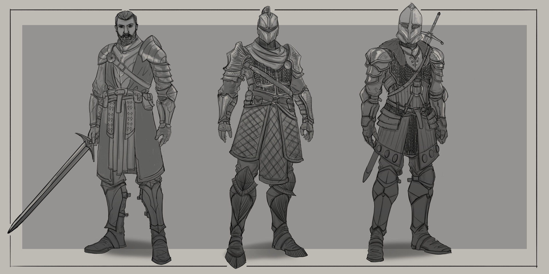 Fantasy Knight Armor Drawing 