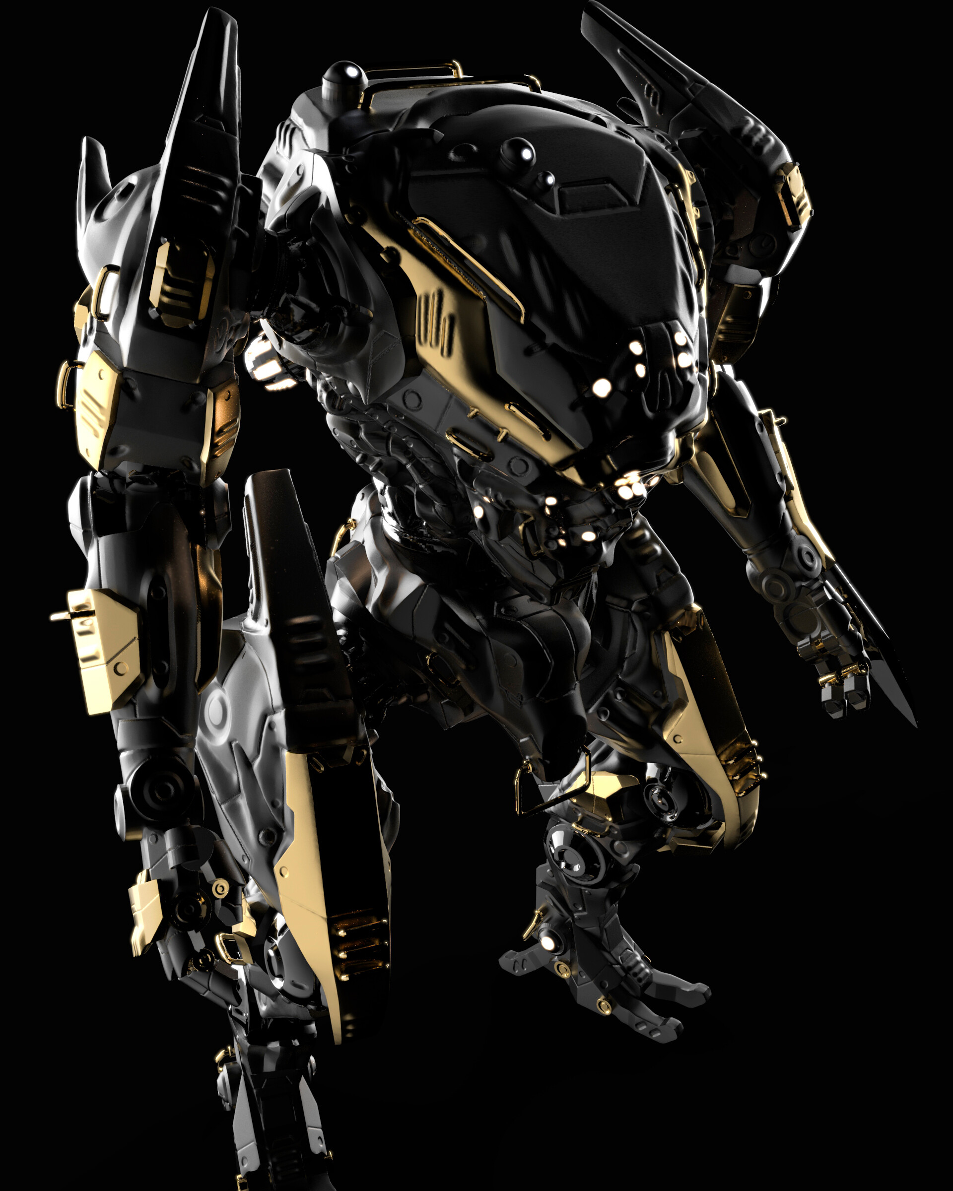 ArtStation - Mecha R3 Luxe Edition and Blue Shadow.