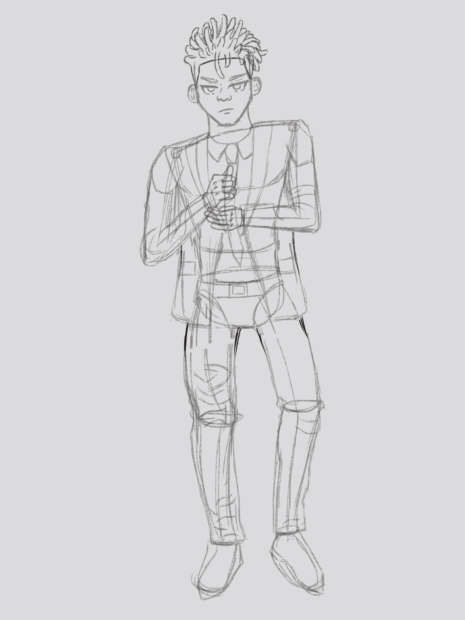 Fancy Dressed Man Drawing