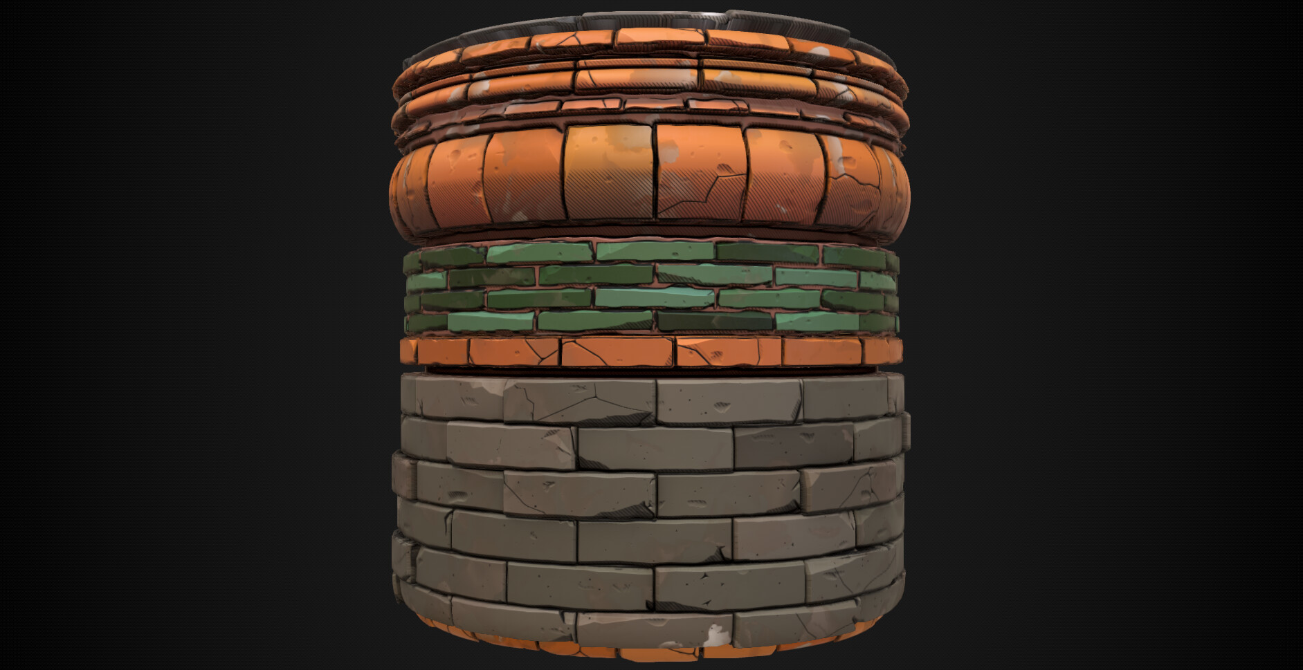 ArtStation - Cartoon Stylized Wall