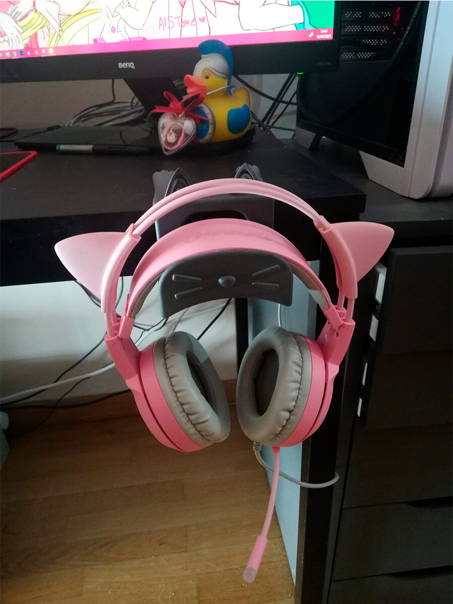 Alda - Cat headphone stand 3d print