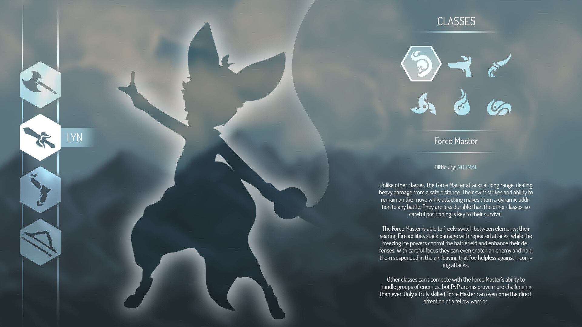 ArtStation - Character menu concept