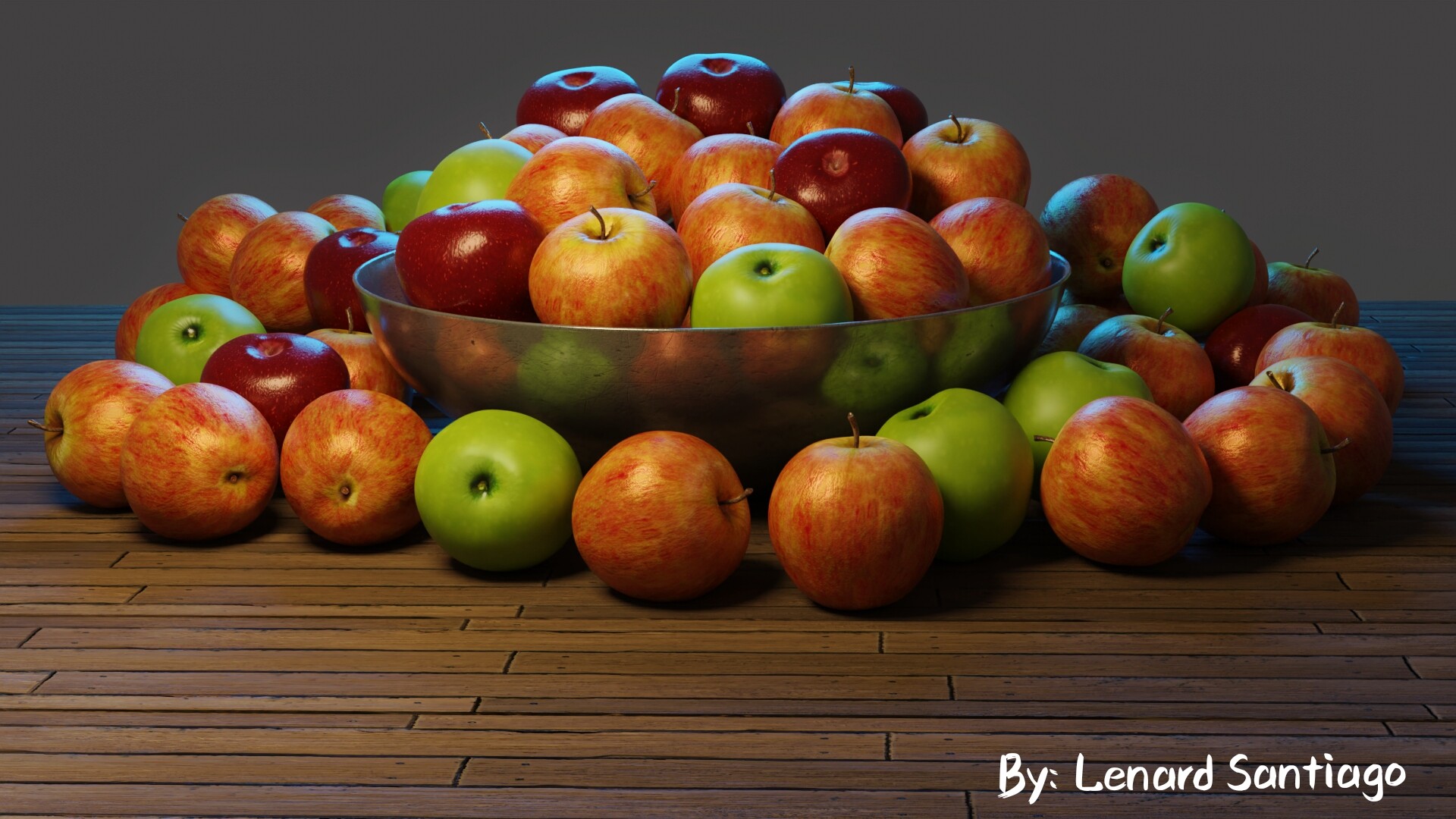 ArtStation - 3D APPLE (TEXTURED APPLE SKIN)