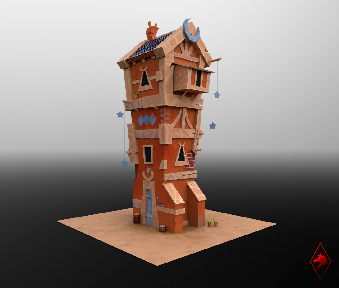 ArtStation - -Moon House (Low)-