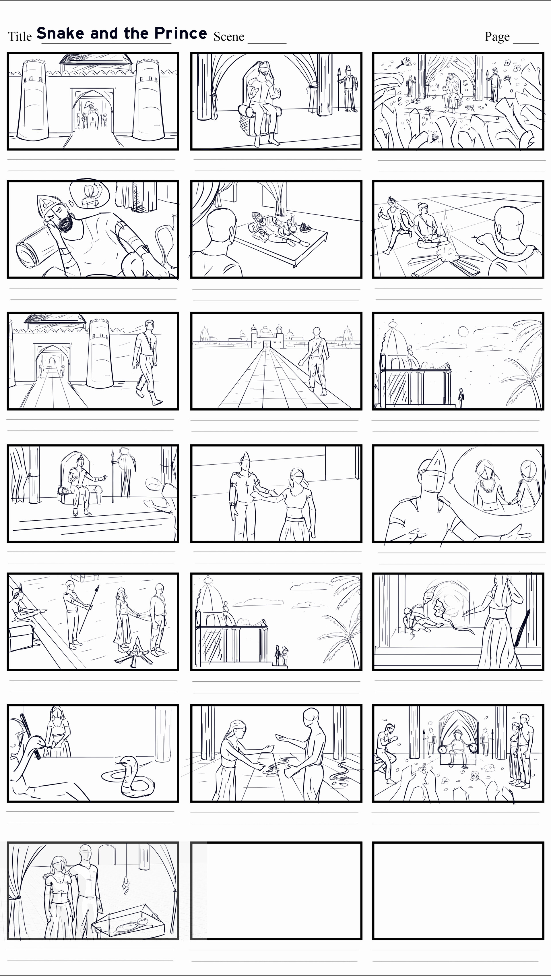 ArtStation - Prince and the Snake - Story