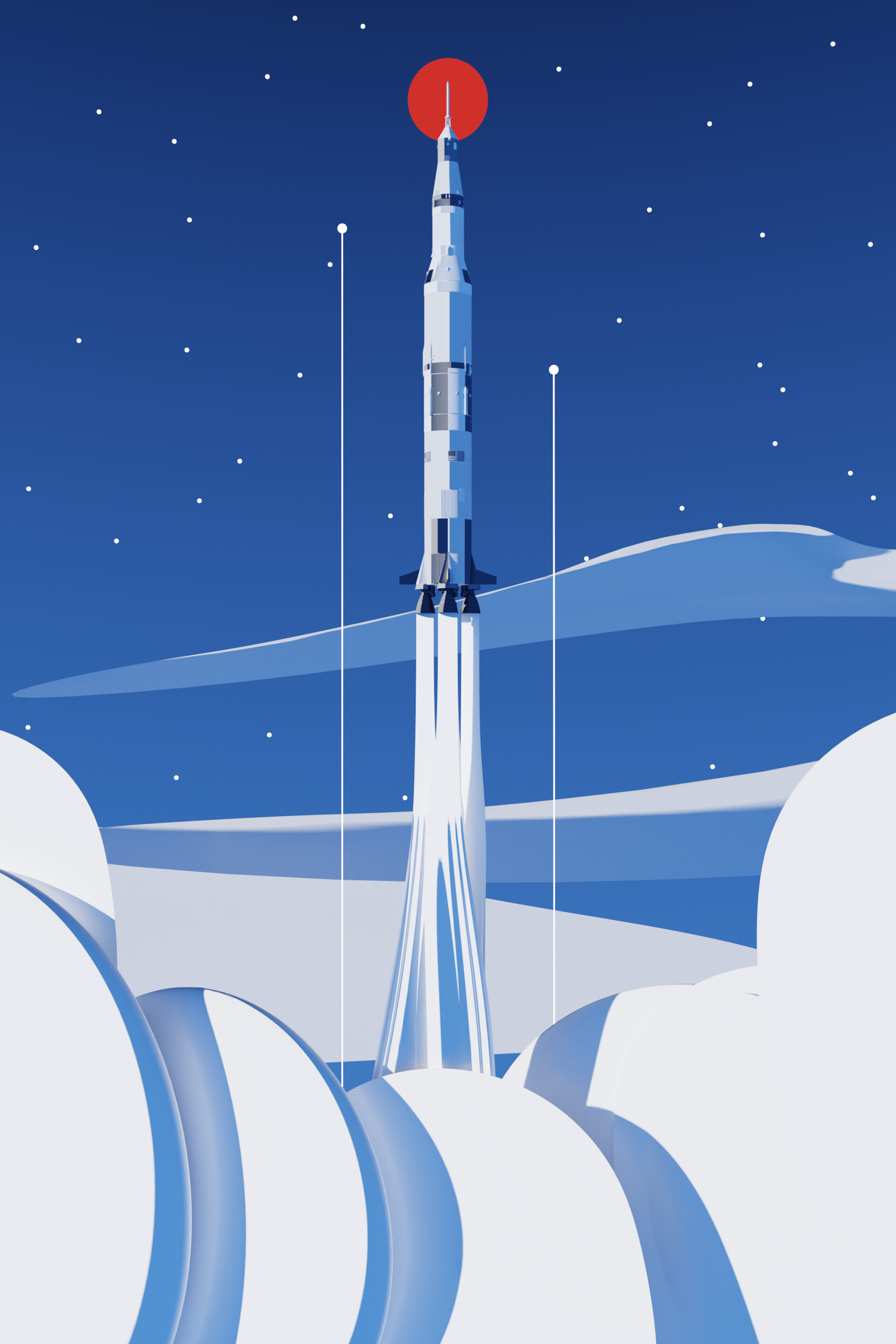 ArtStation - Into The Stratosphere | NASA Illustration
