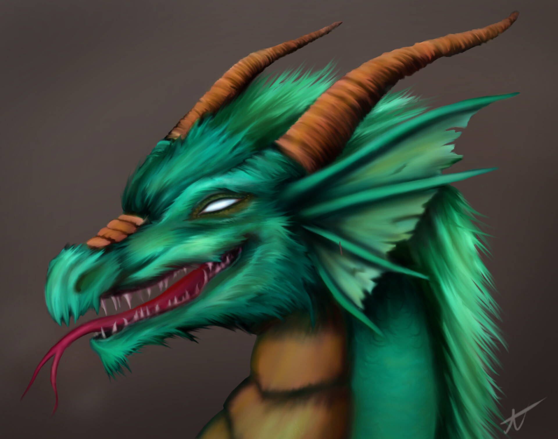 ArtStation - Green Dragon