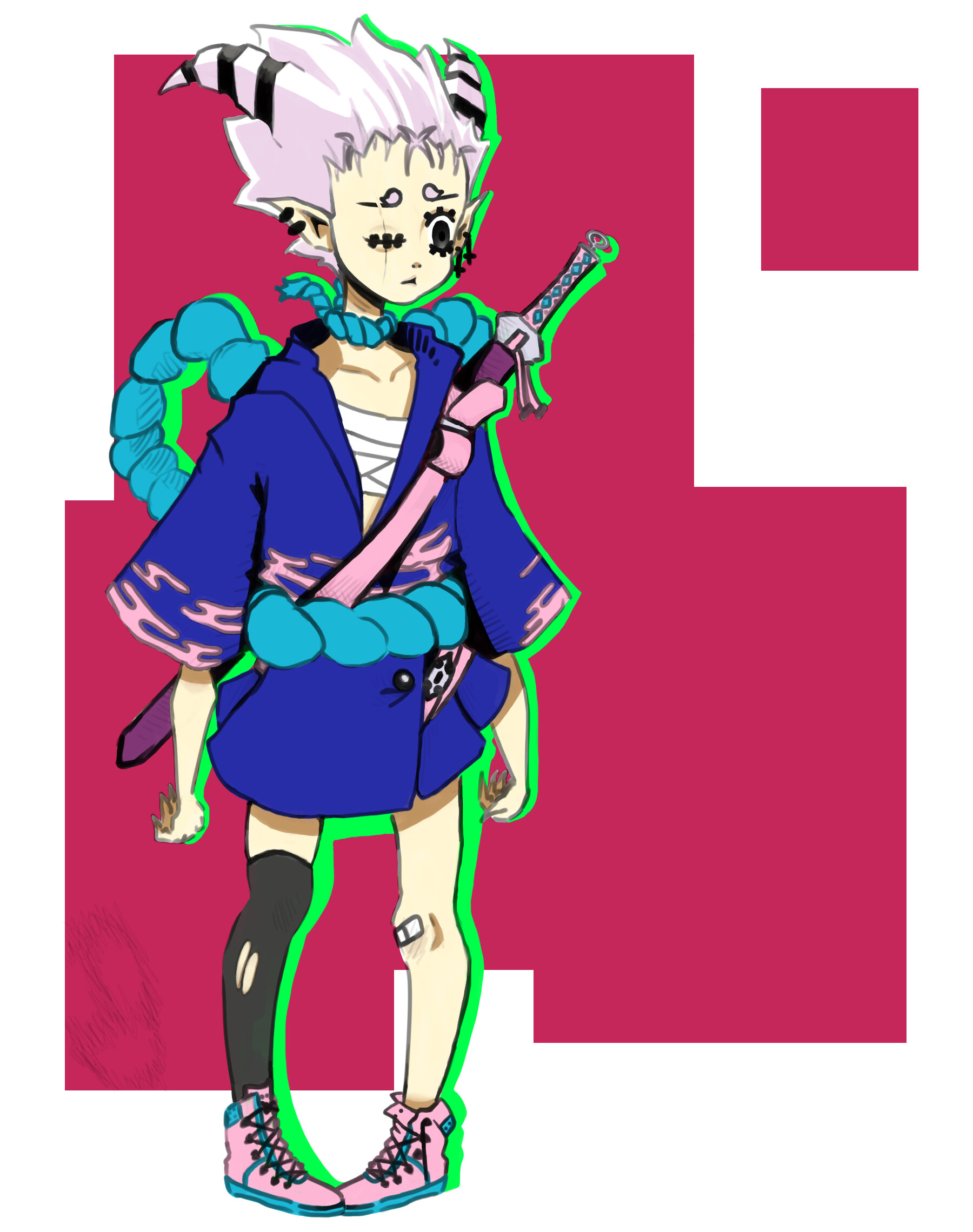 ArtStation - Neon Warrior