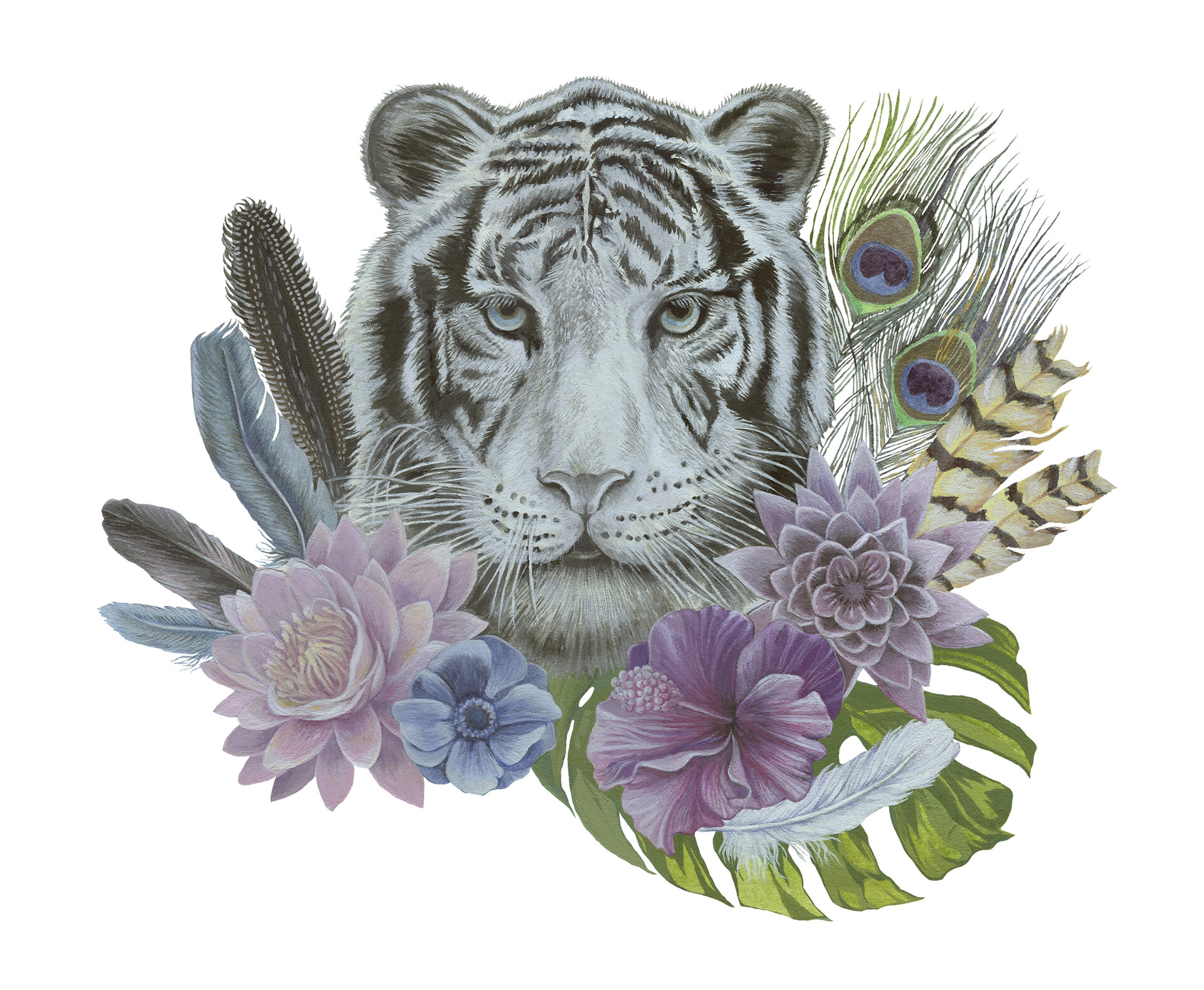 ArtStation - White tiger head