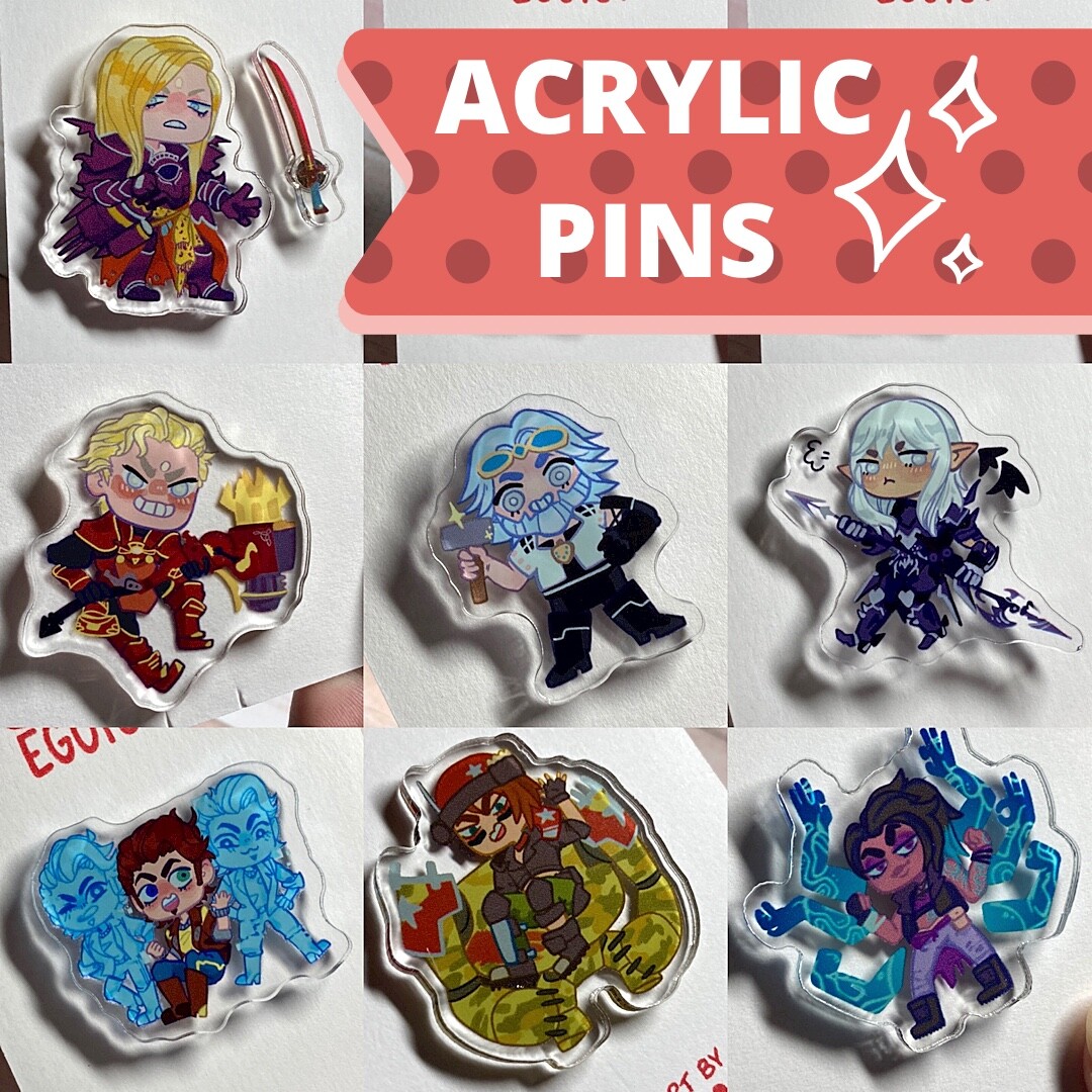ArtStation - Acrylic Pins!
