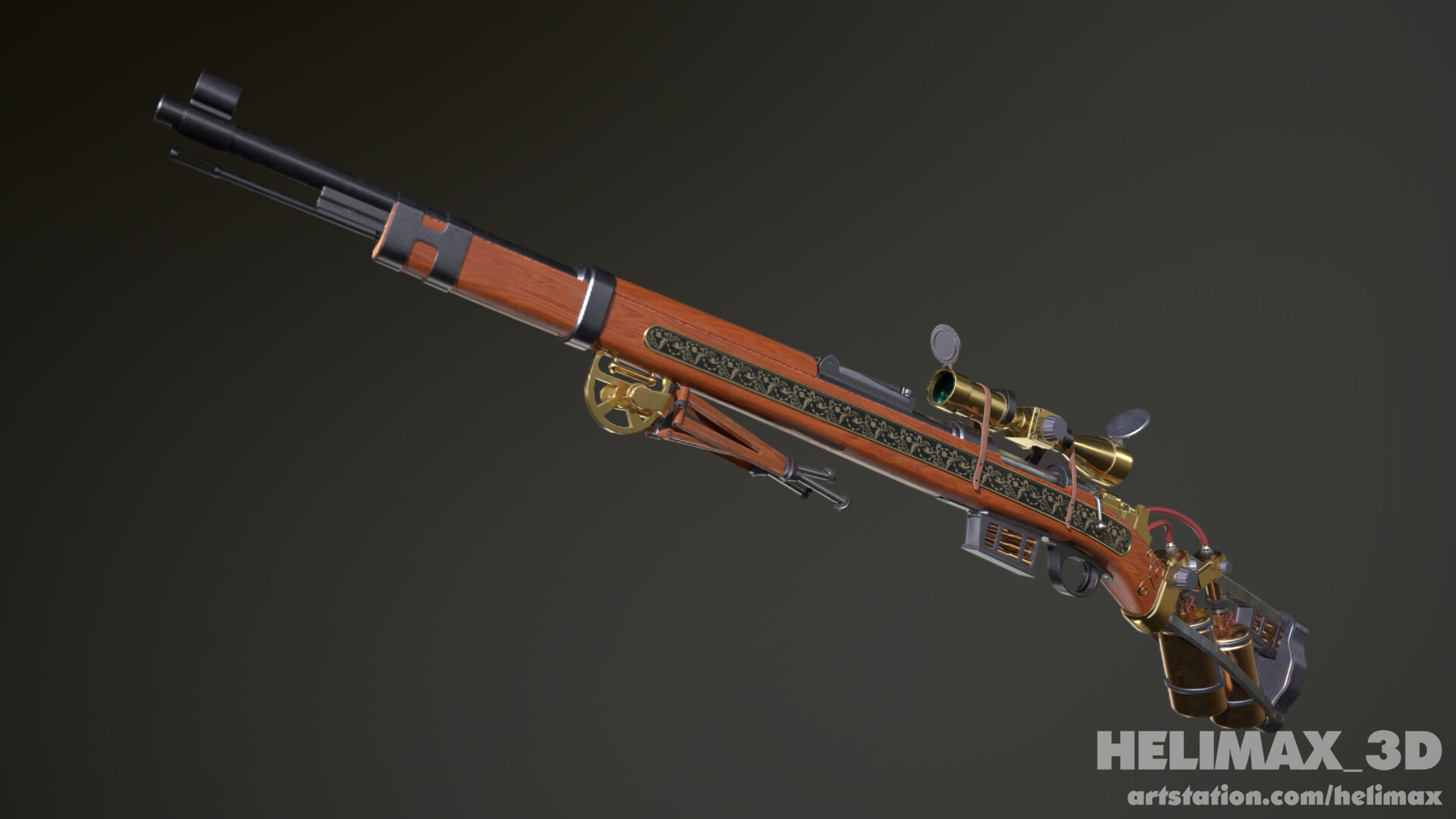 HeliMax 3D - Polycount Bi monthly Challenge (JAN/FEB) - Steam Carbine ... HeliMax 3D - Polycount Bi monthly Challenge (JAN/FEB) - Steam Carbine ...