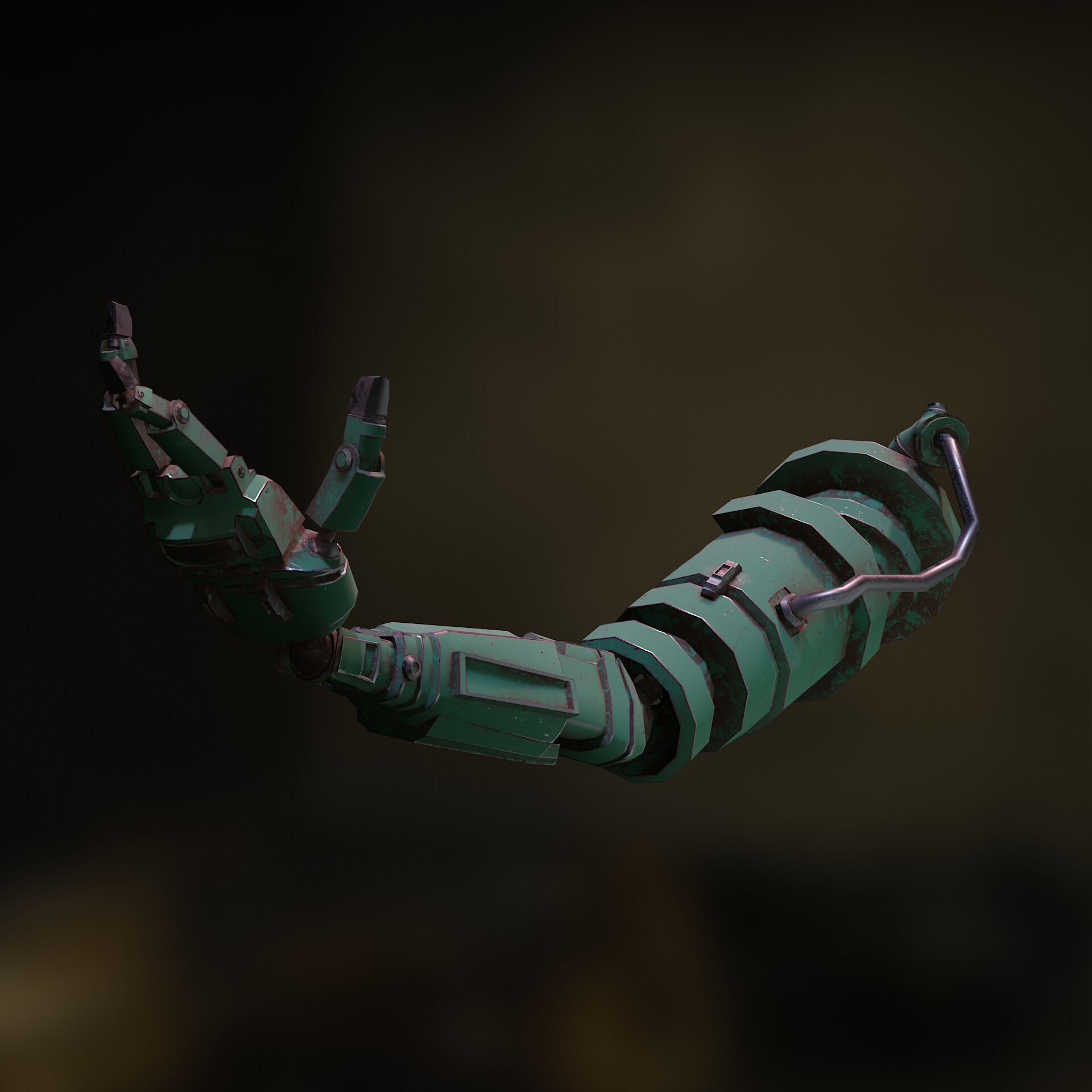 ArtStation - Mechanized arm - hard surface, rigging and animating practice