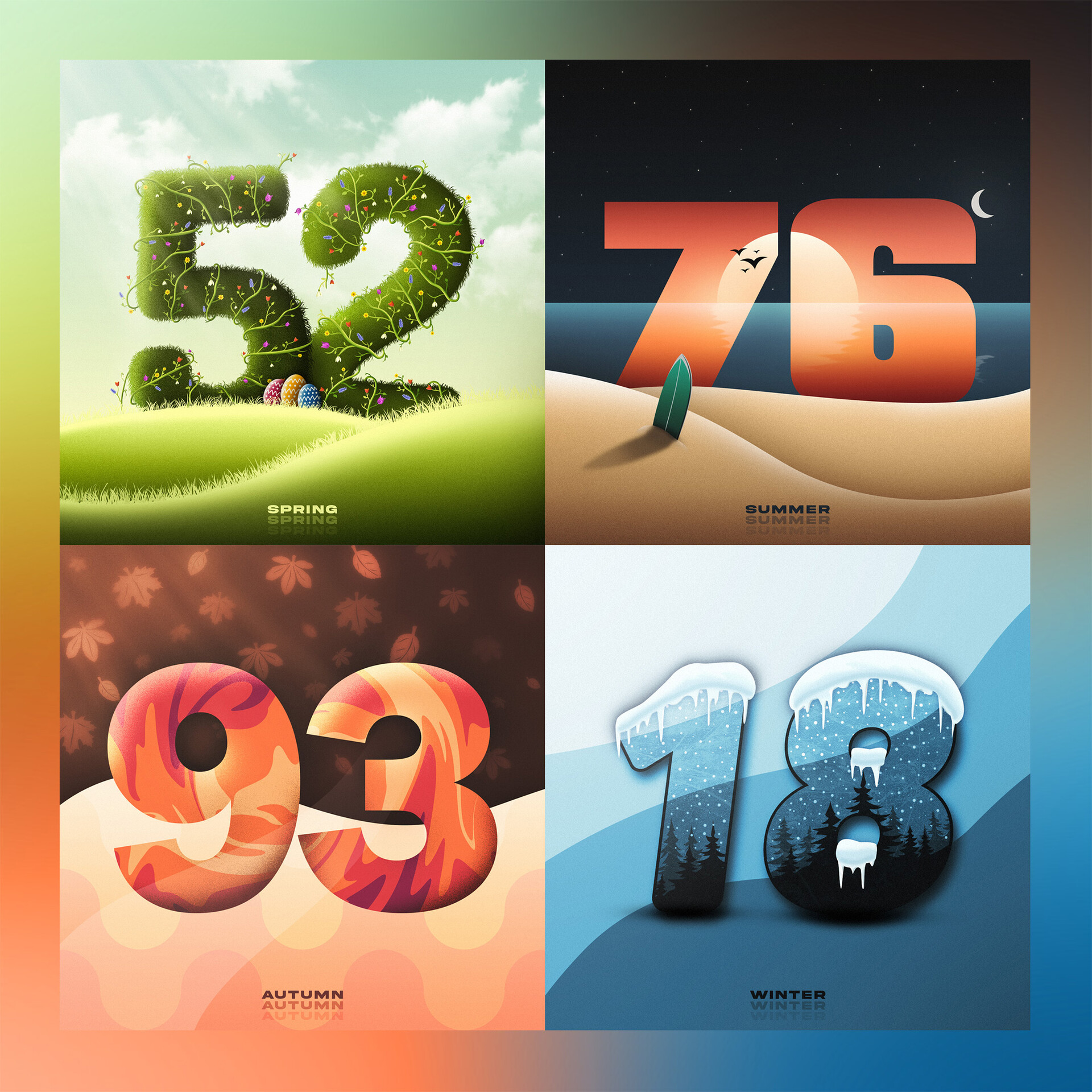 ArtStation - Typo Seasons