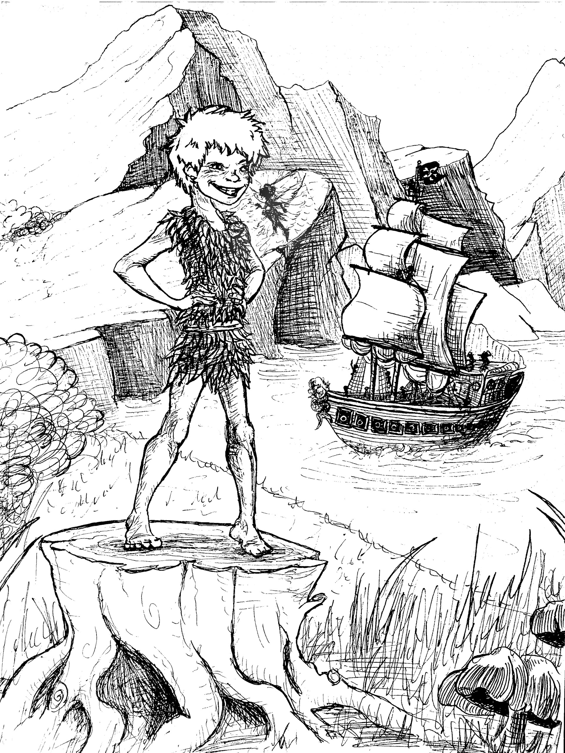 ArtStation - Black & White Illustrations