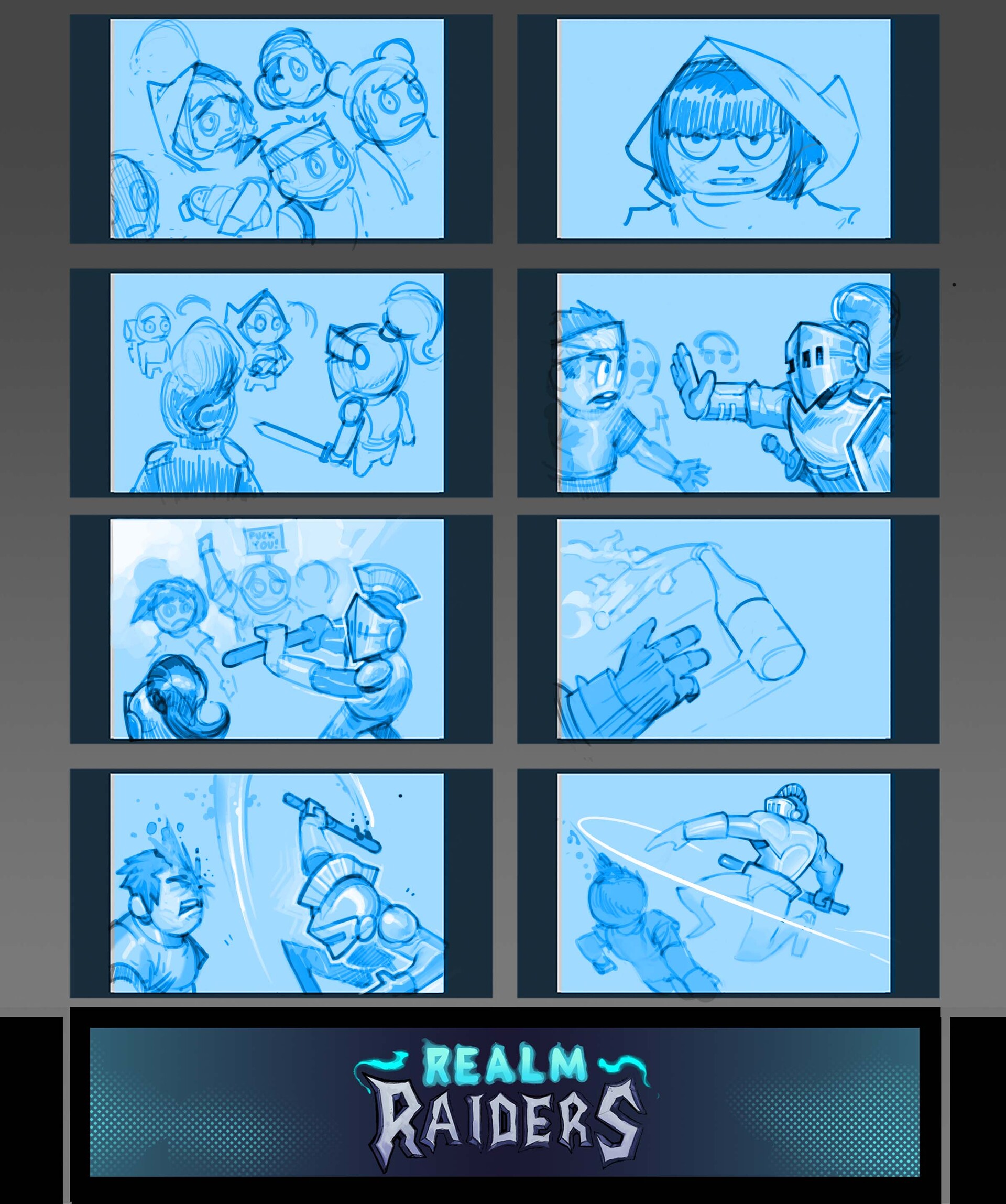 ArtStation - Realm Raiders Storyboards