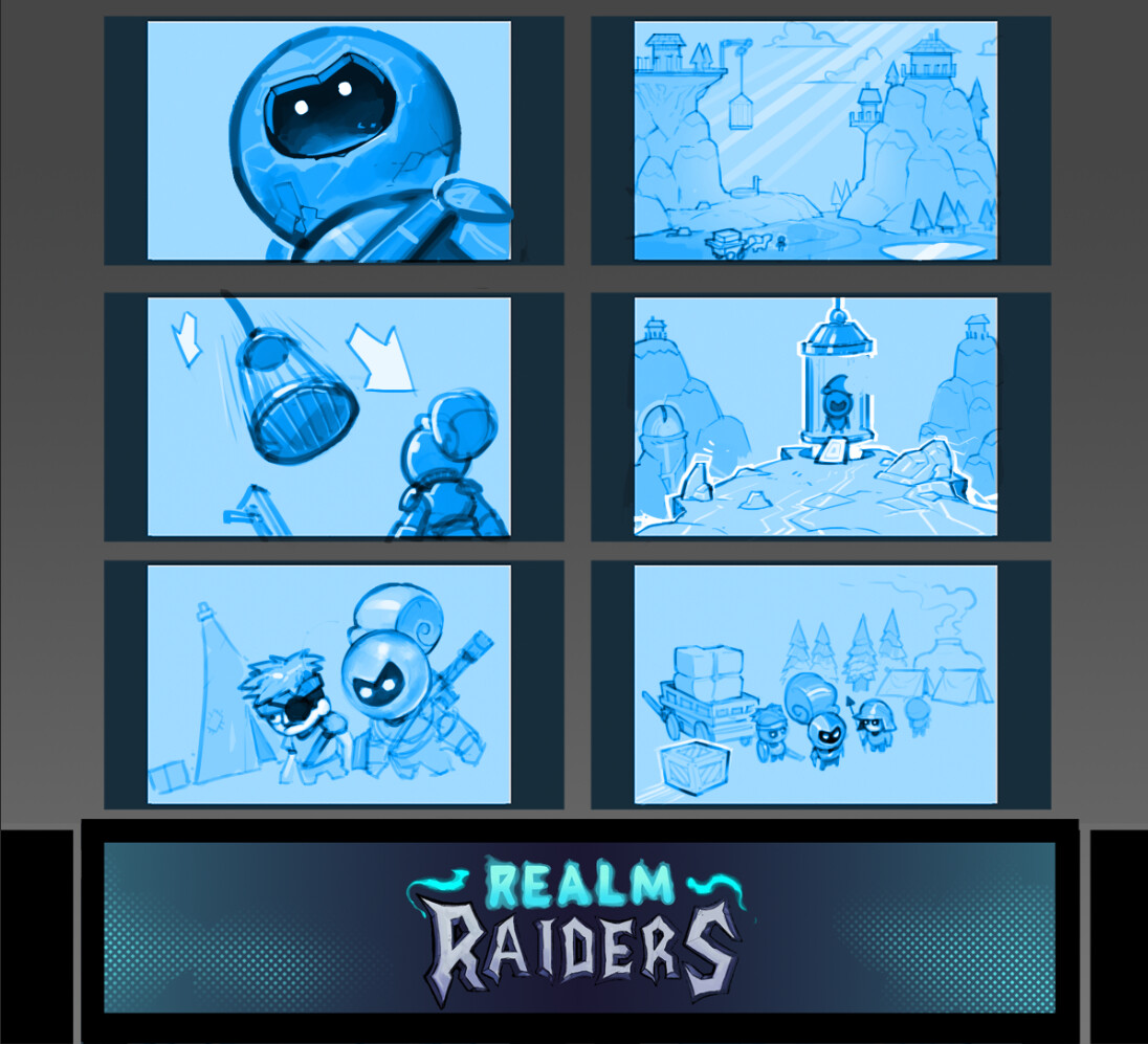 Piglice - Realm Raiders Storyboards Part 2