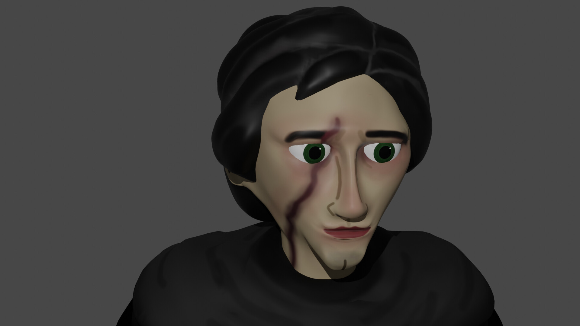 ArtStation - Tim Burton-esque Kylo Ren Sculpt