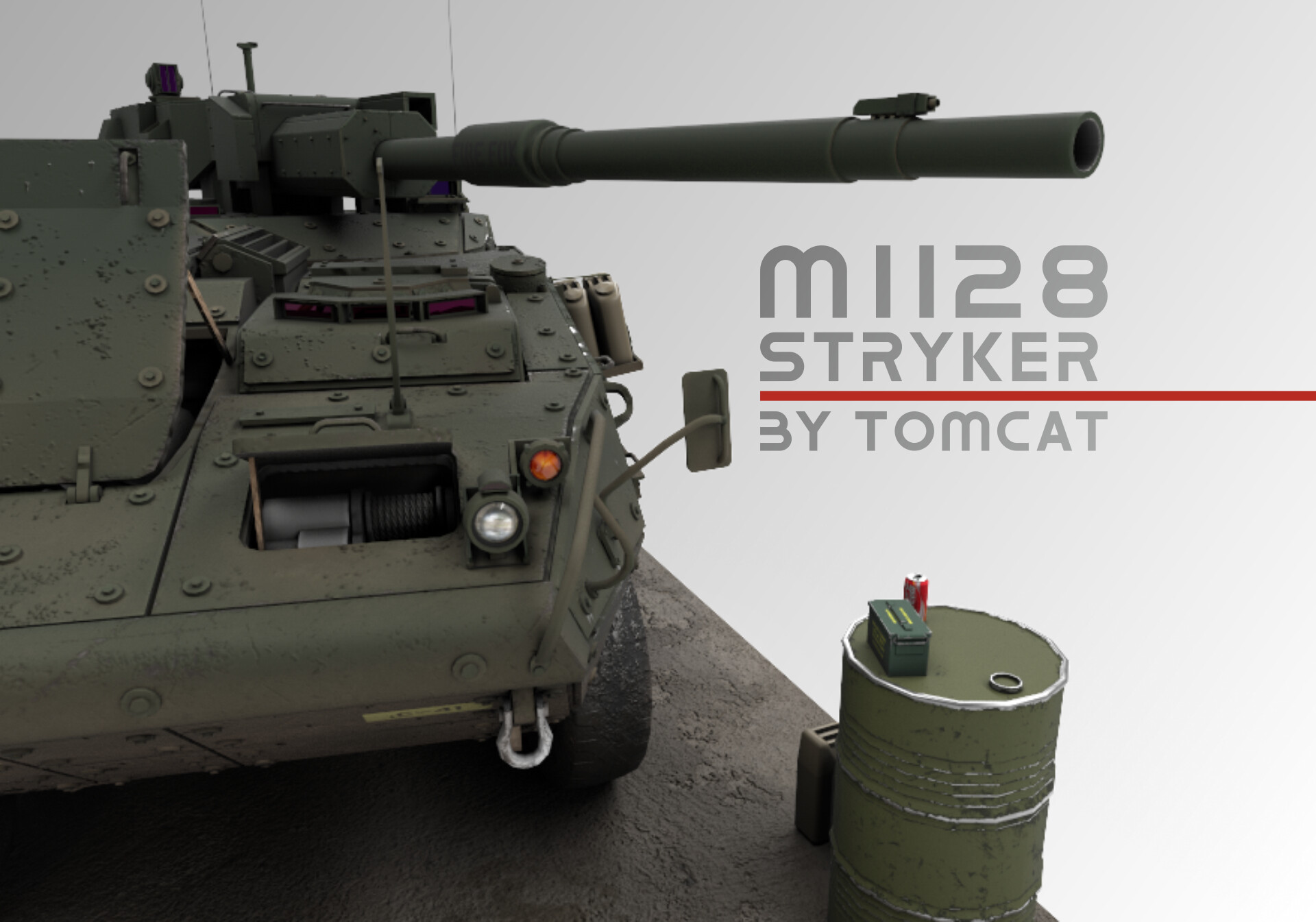 ArtStation - M1128 MGS "Stryker"