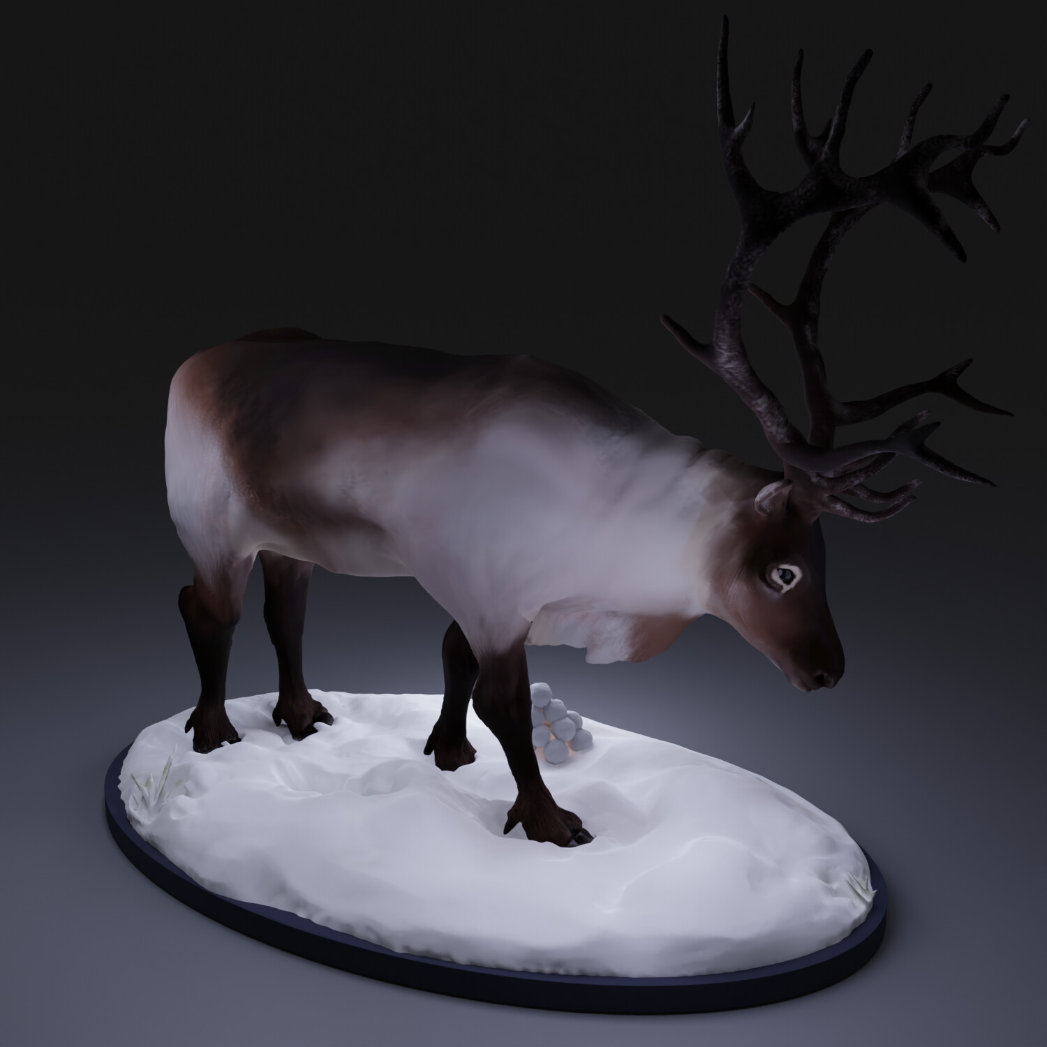 ArtStation - Animal Sculpt, Caribou