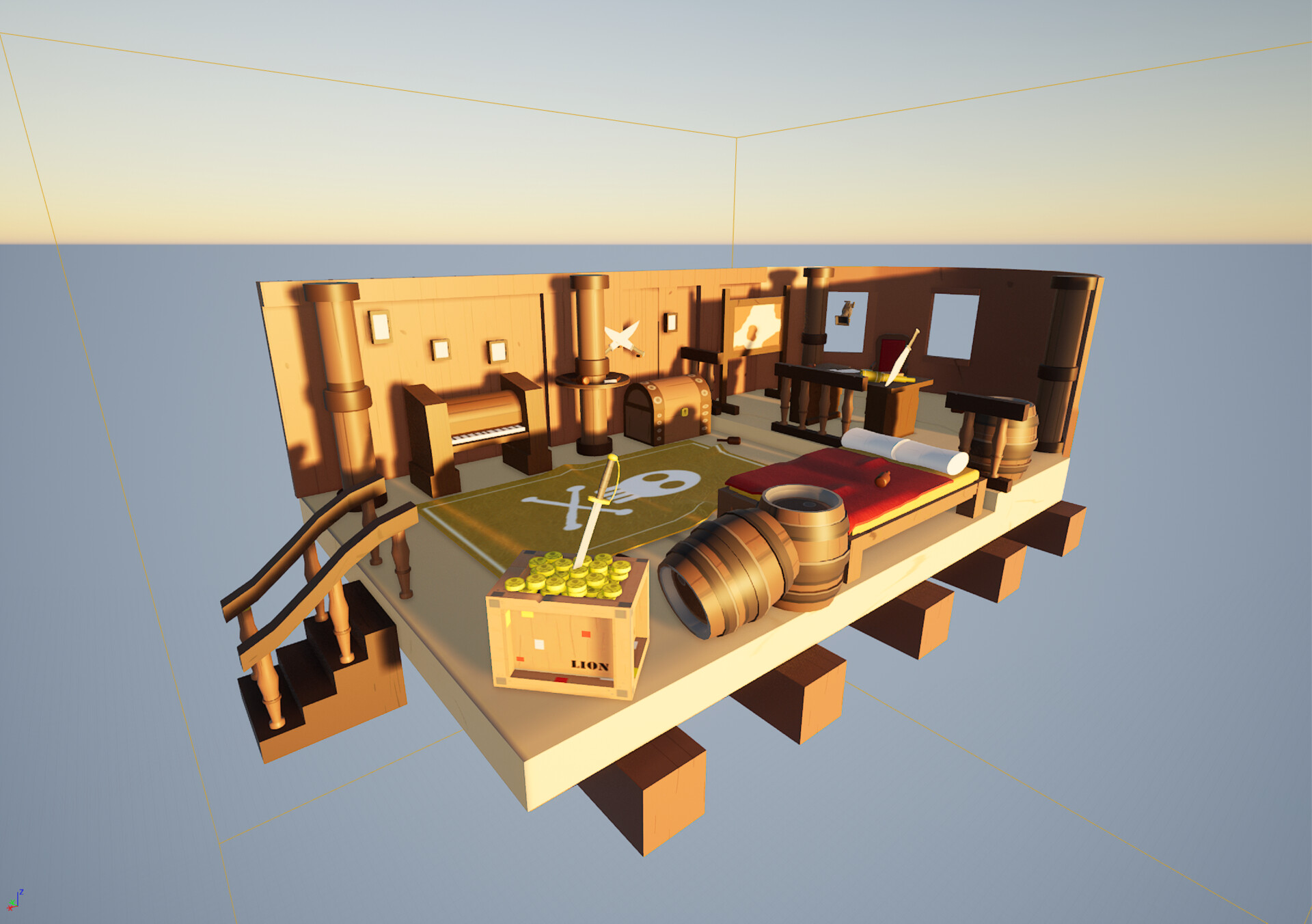 ArtStation - Pirate Cabin