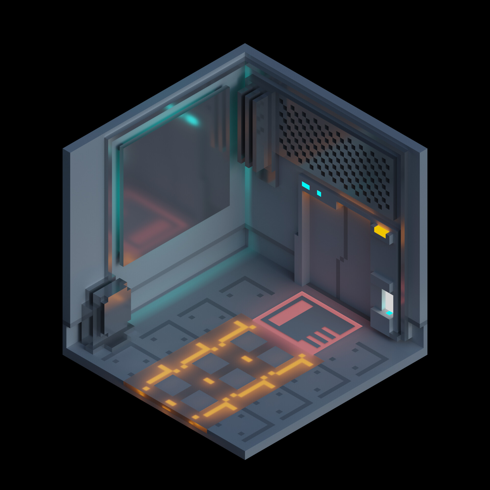 ArtStation - 30 Minute Isometric Scifi Environment