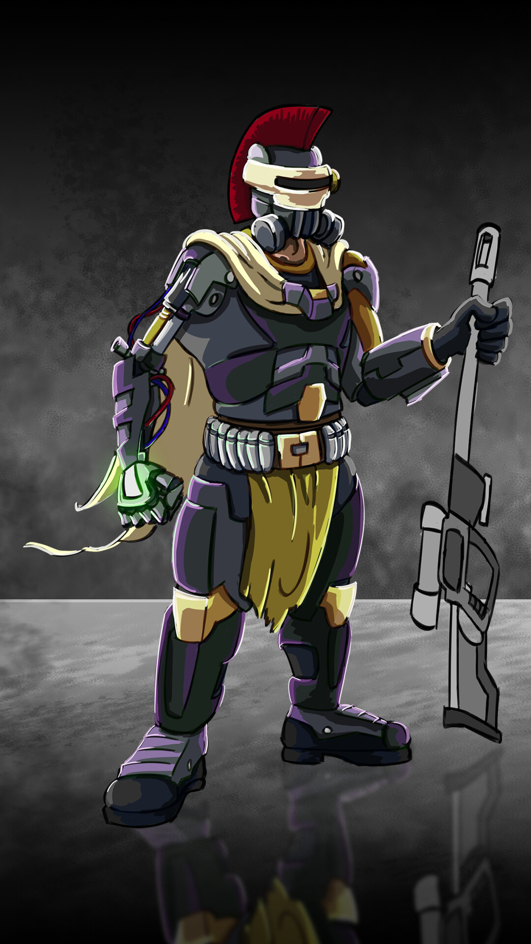 ArtStation - Cyborg VS Goblins - Character Design