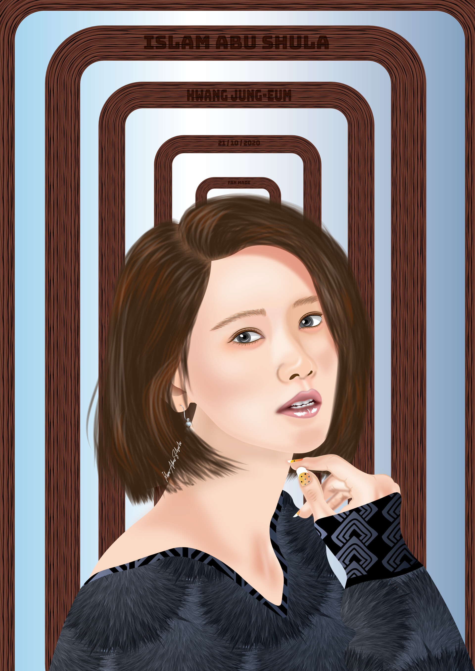 ArtStation - My illustration fanart of (Hwang Jung eum)