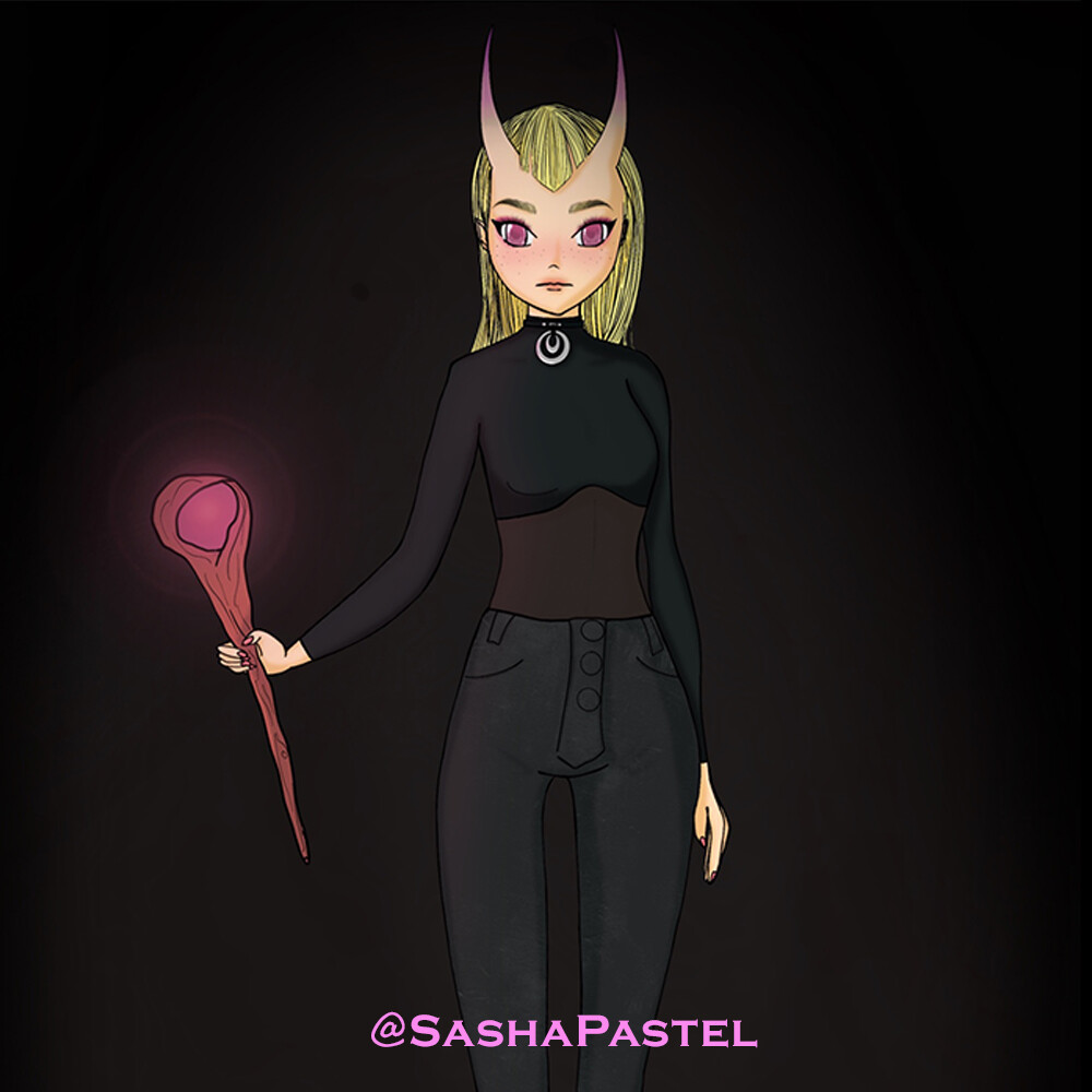 ArtStation - Demoness in dark