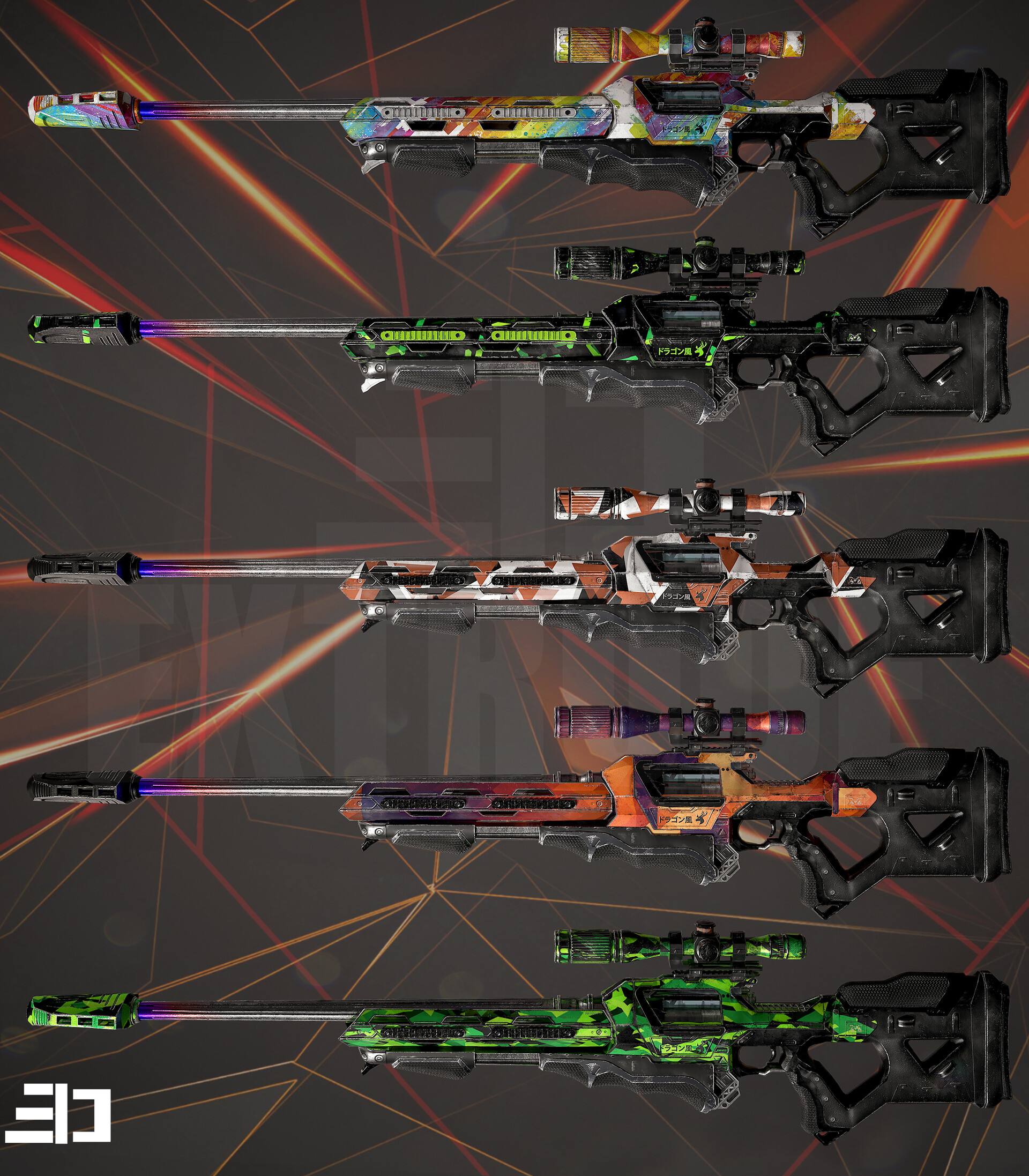 ArtStation - LONGSWORD II ERSR : 203 Sniper Rifle