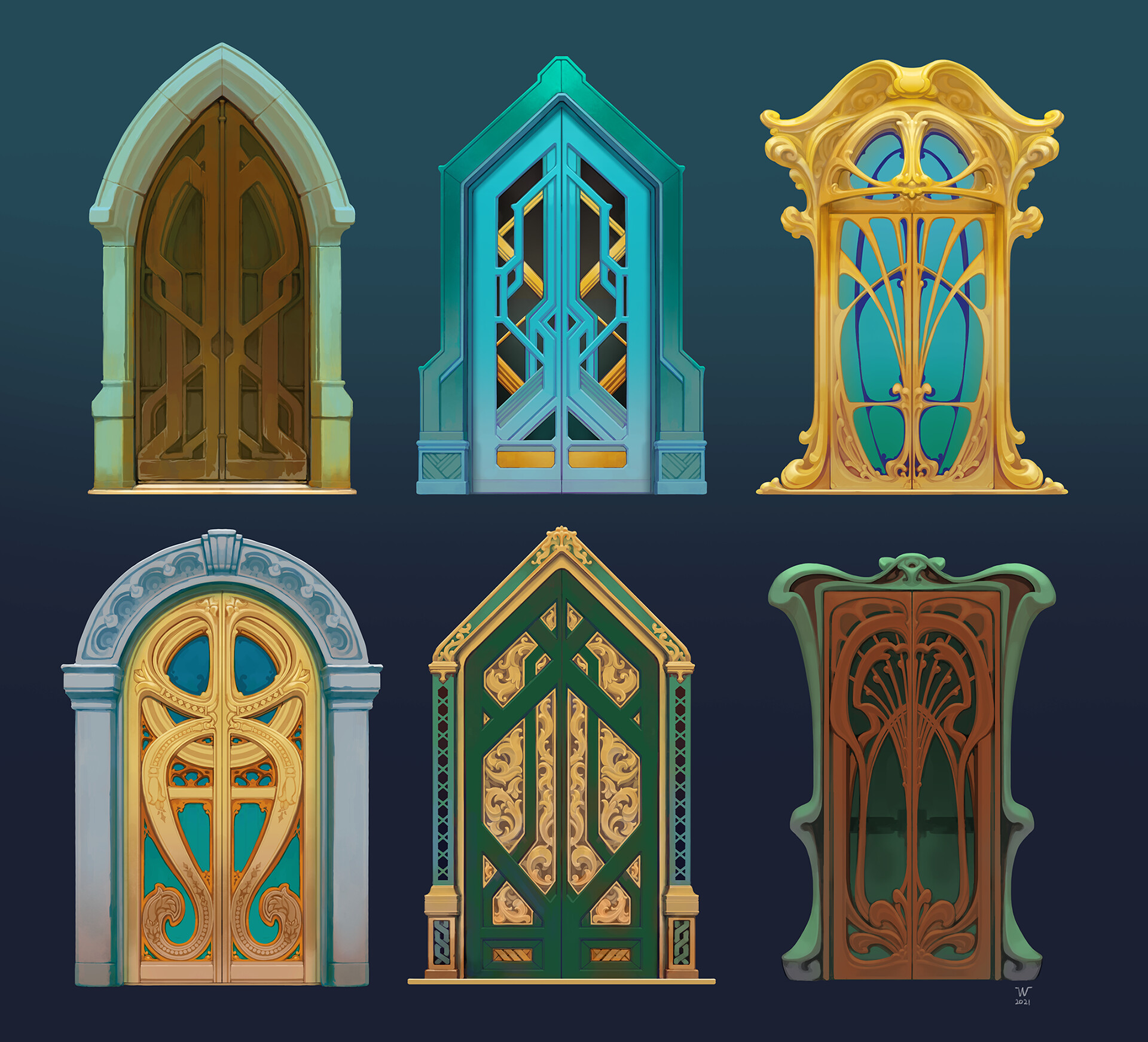 ArtStation - Door Shape Concepts