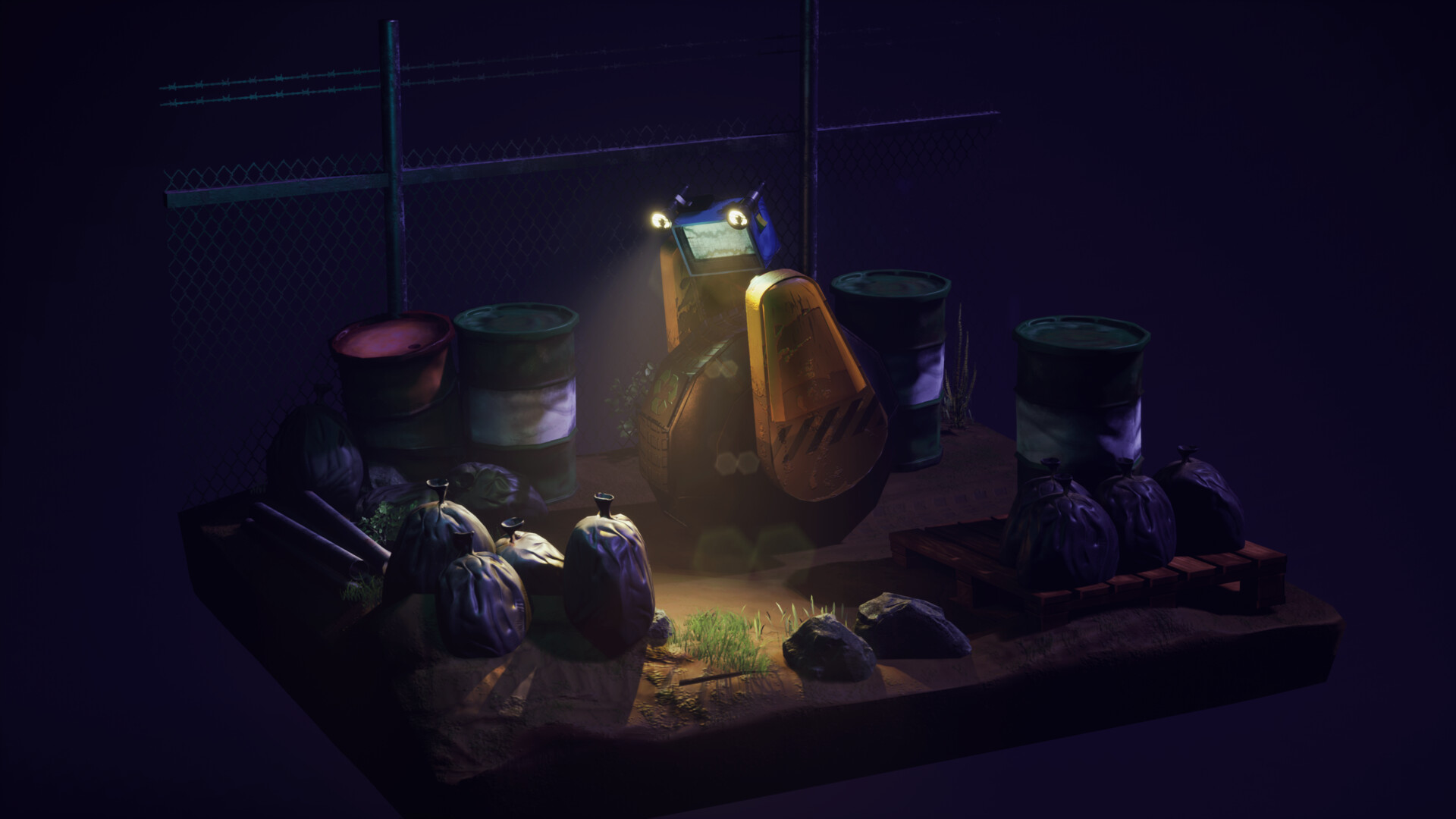 ArtStation - garbage collector robot