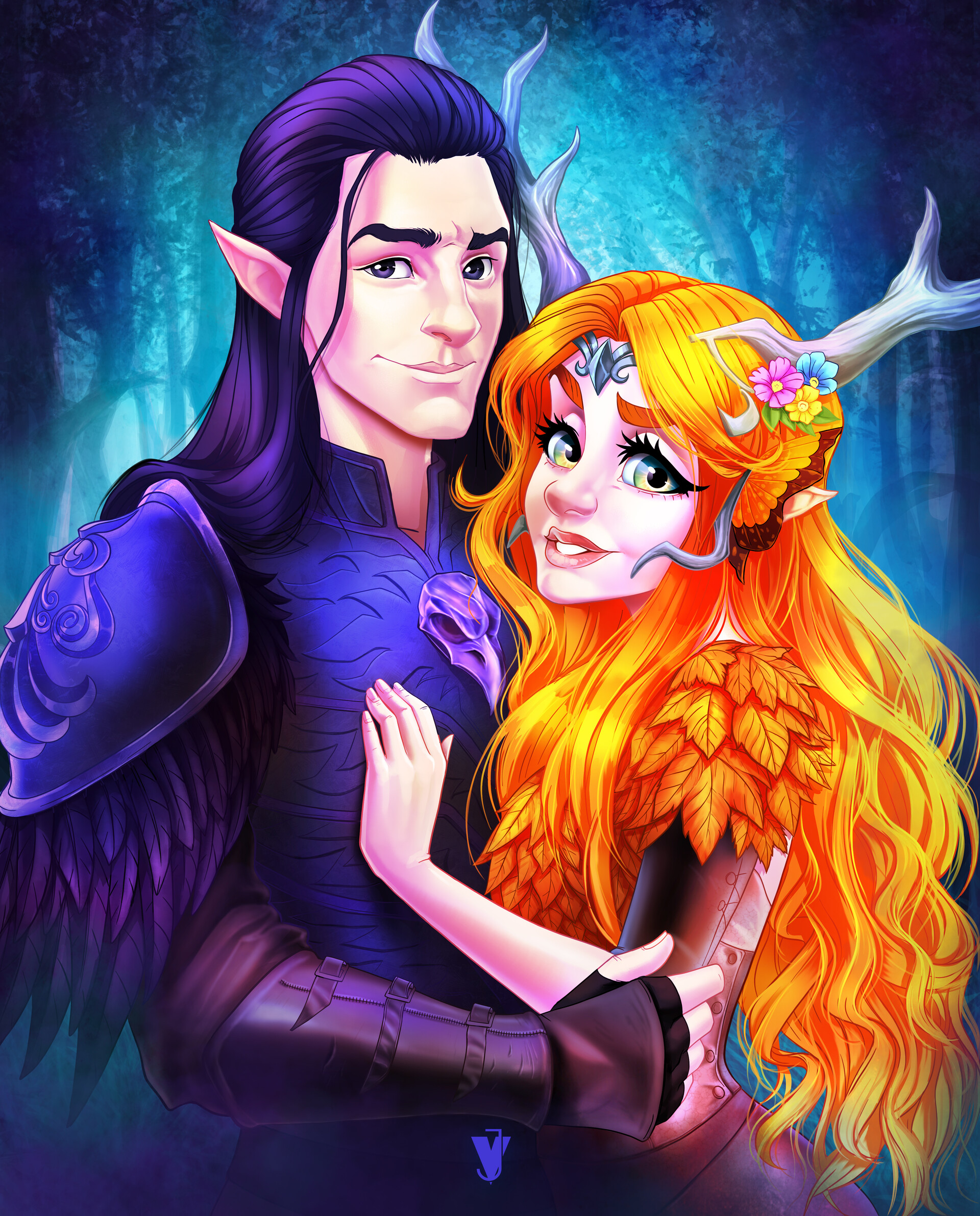 ArtStation - Critical role Vax and Keyleth