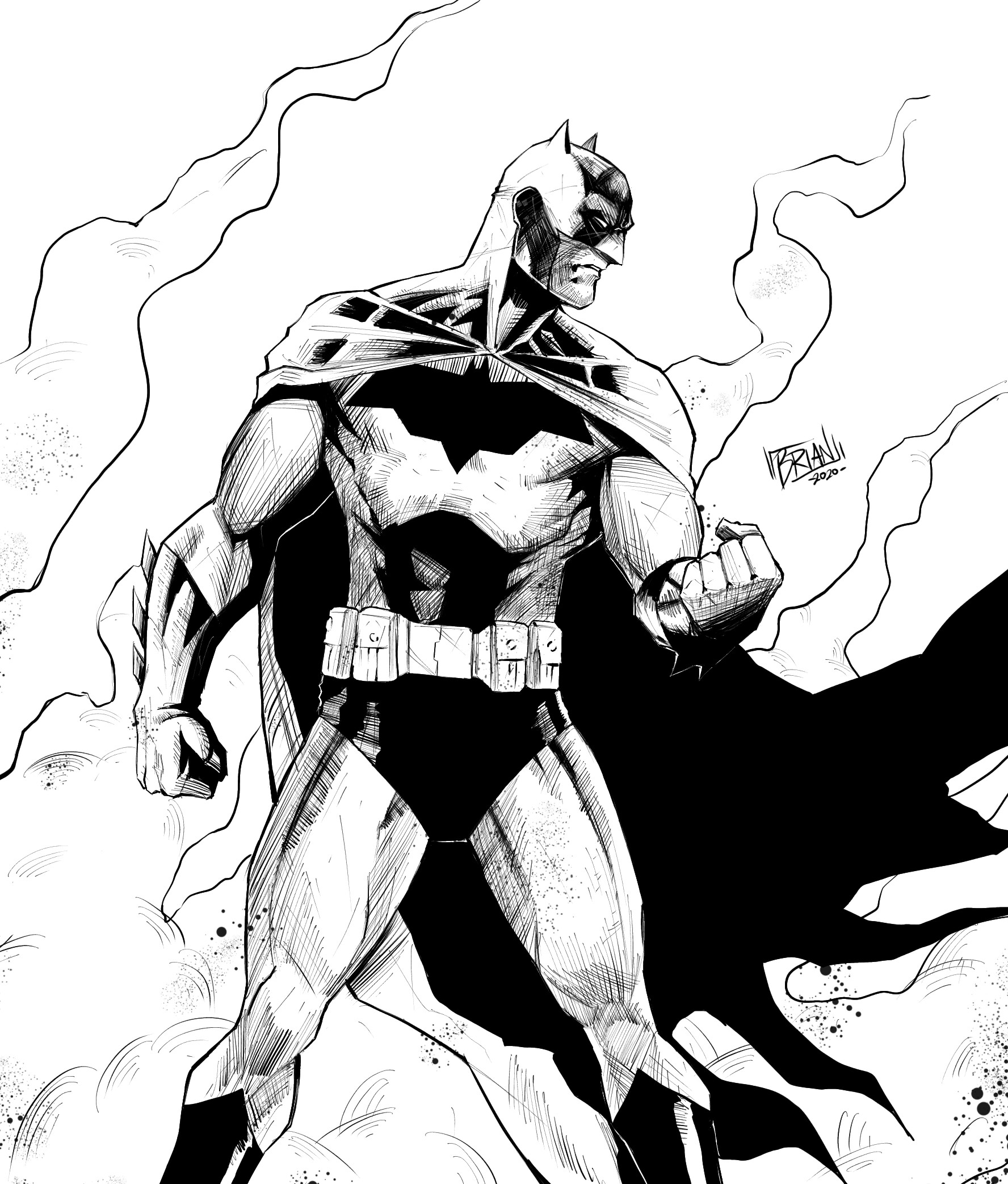 ArtStation - BATMAN (Black and White)