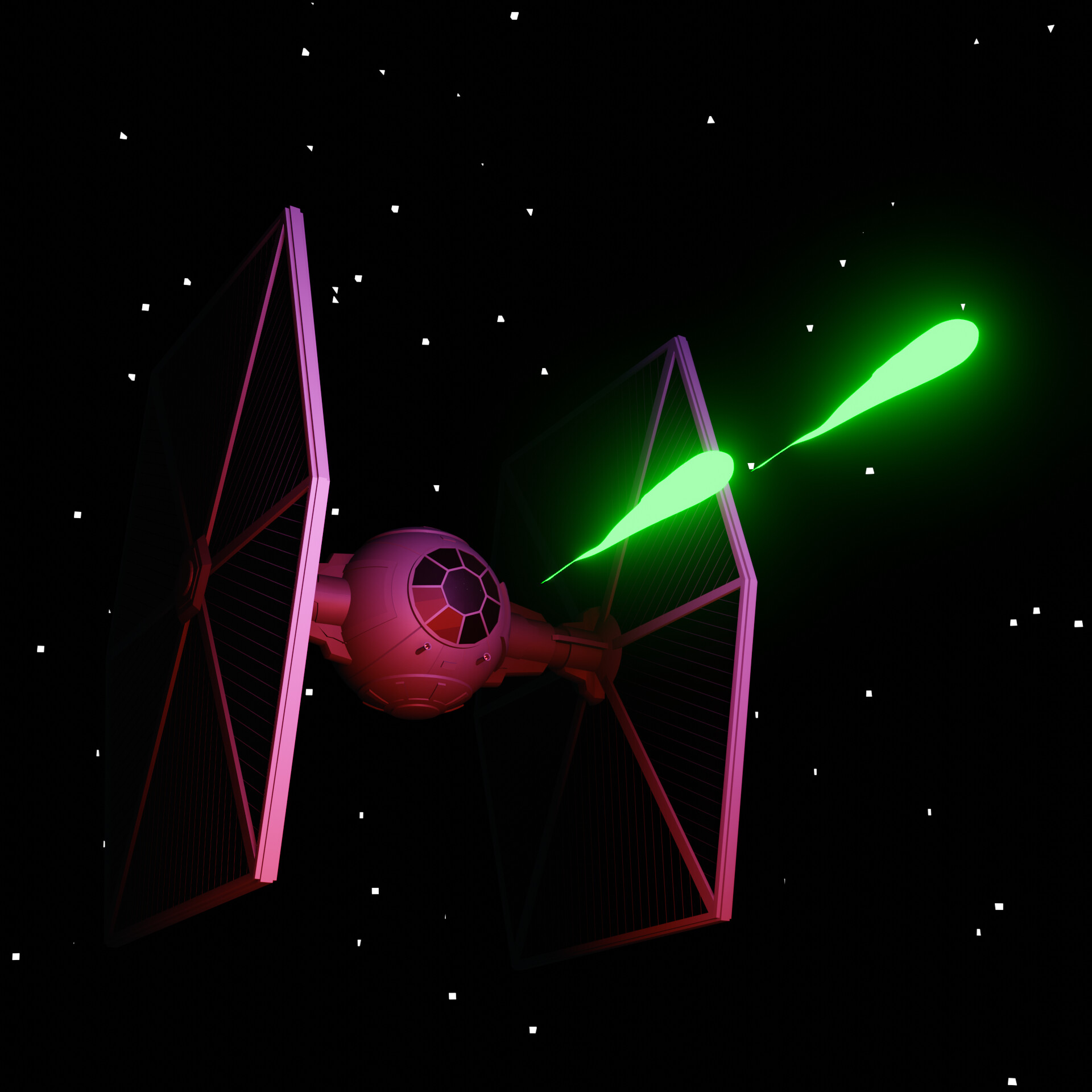 ArtStation - Tie fighter assault