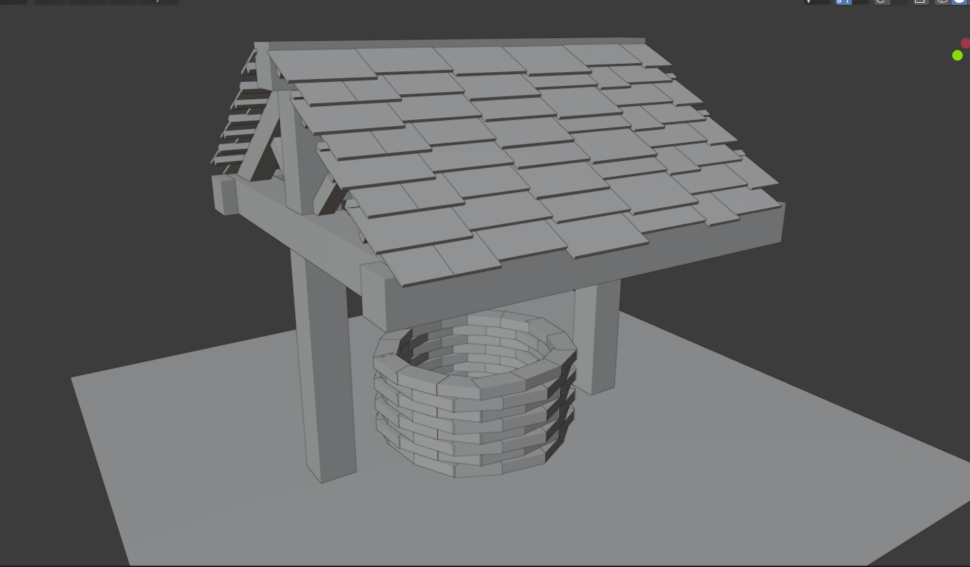 ArtStation - Blender Challenge: Simple Well