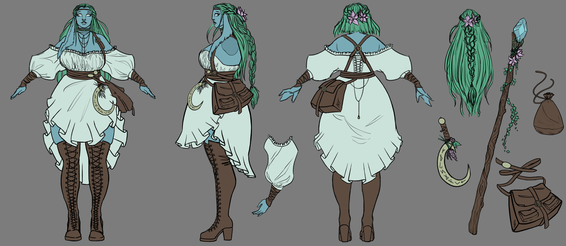 ArtStation - Muriel Turnaround + Callouts