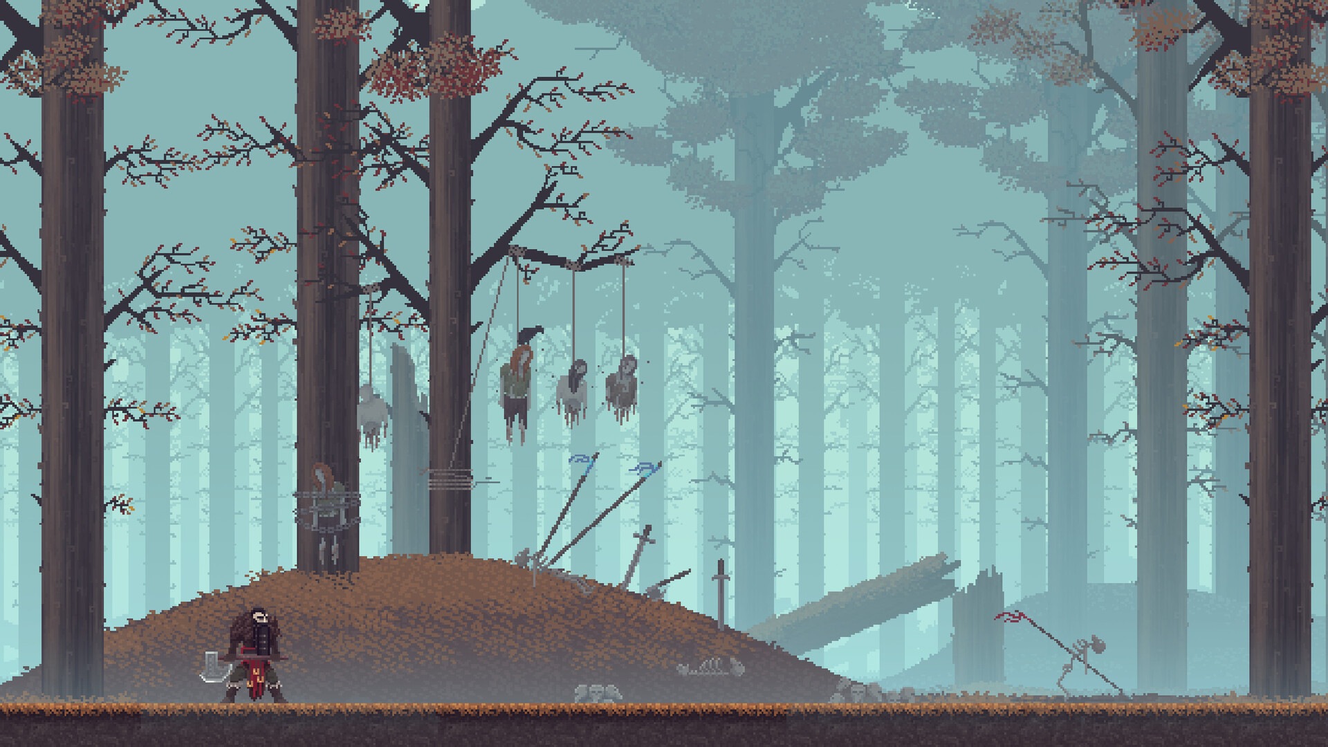 ArtStation - Autumn nord forest