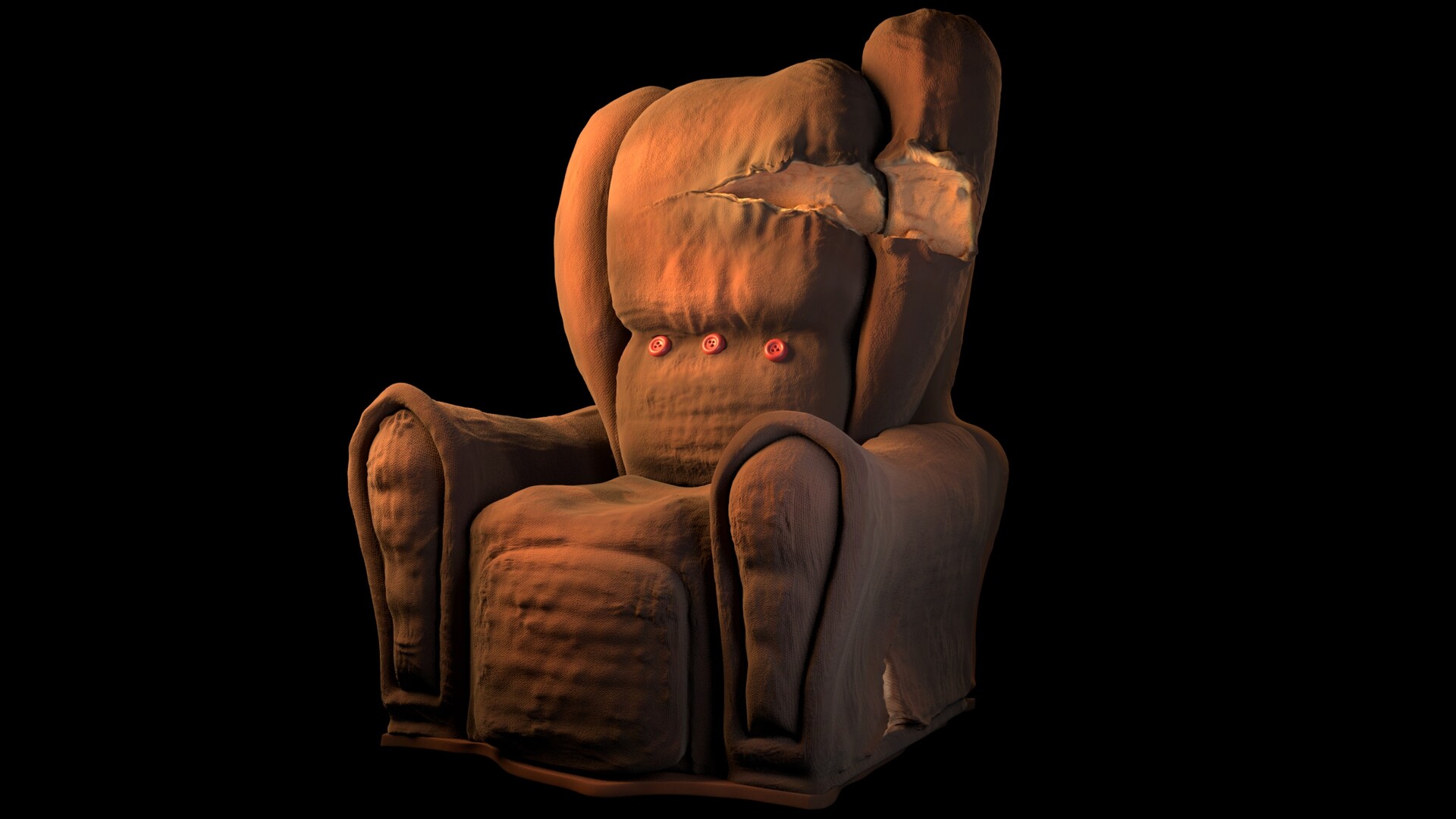 ArtStation - Worn Chair 3D Prop Model