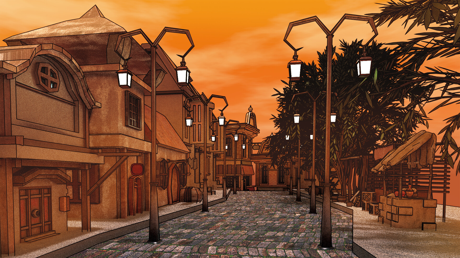 ArtStation - 3D Game Street Design