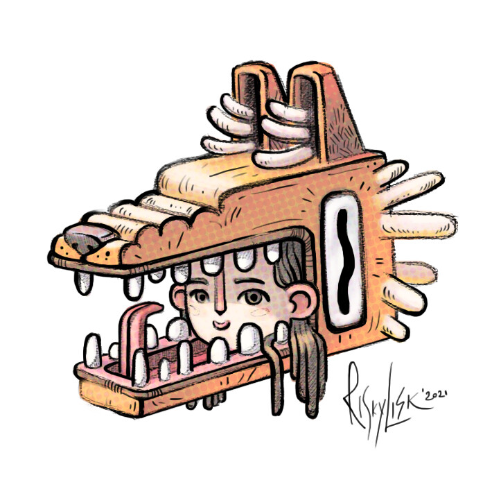 ArtStation - Self-Portrait with Square Fox Head