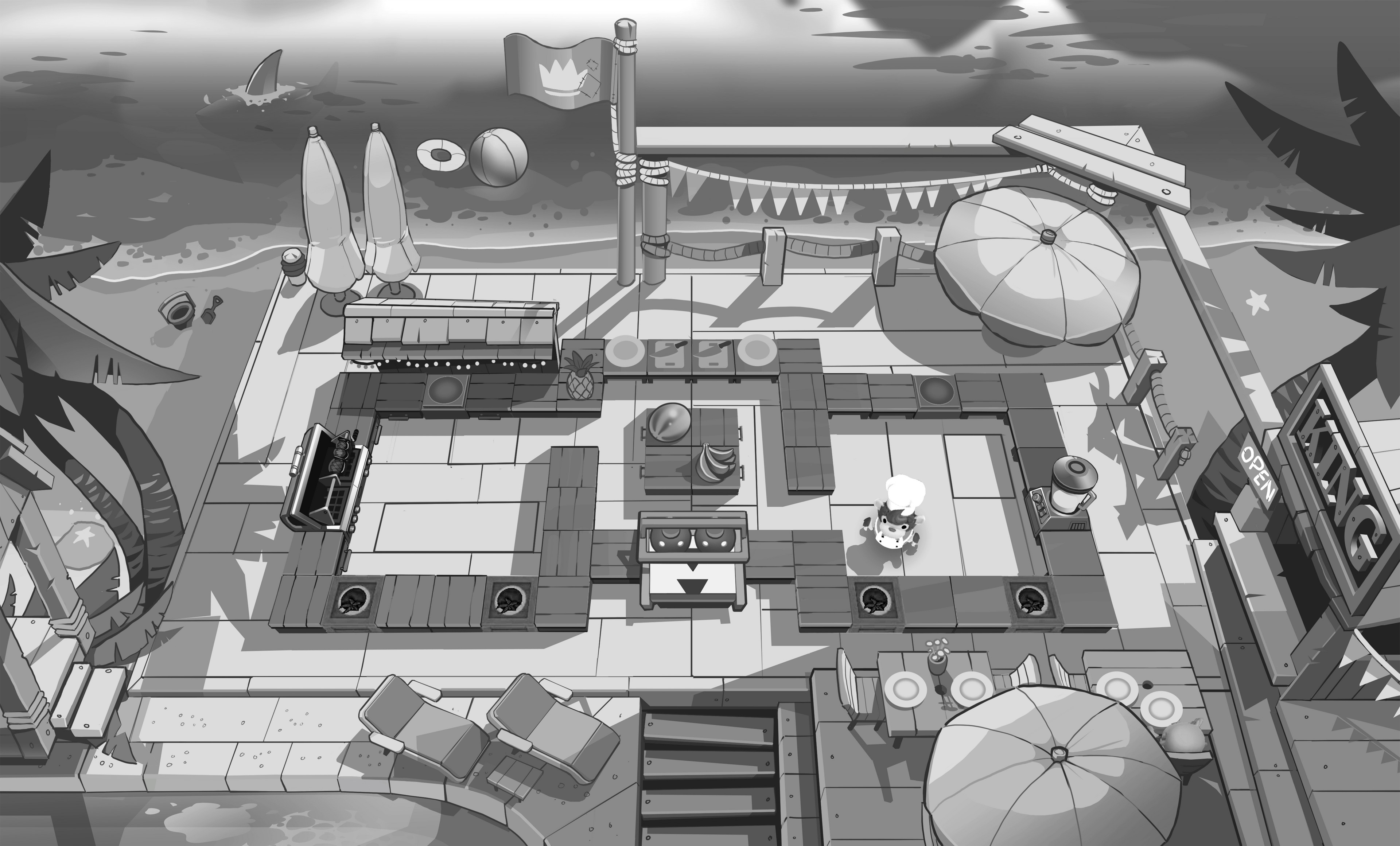 Luke Viljoen - Overcooked 2 Concepts Characters/Environments