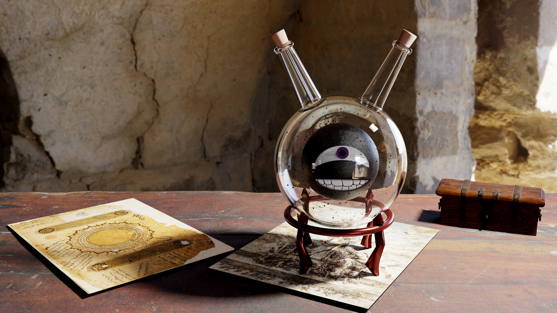 ArtStation - The Dwarf in the Flask