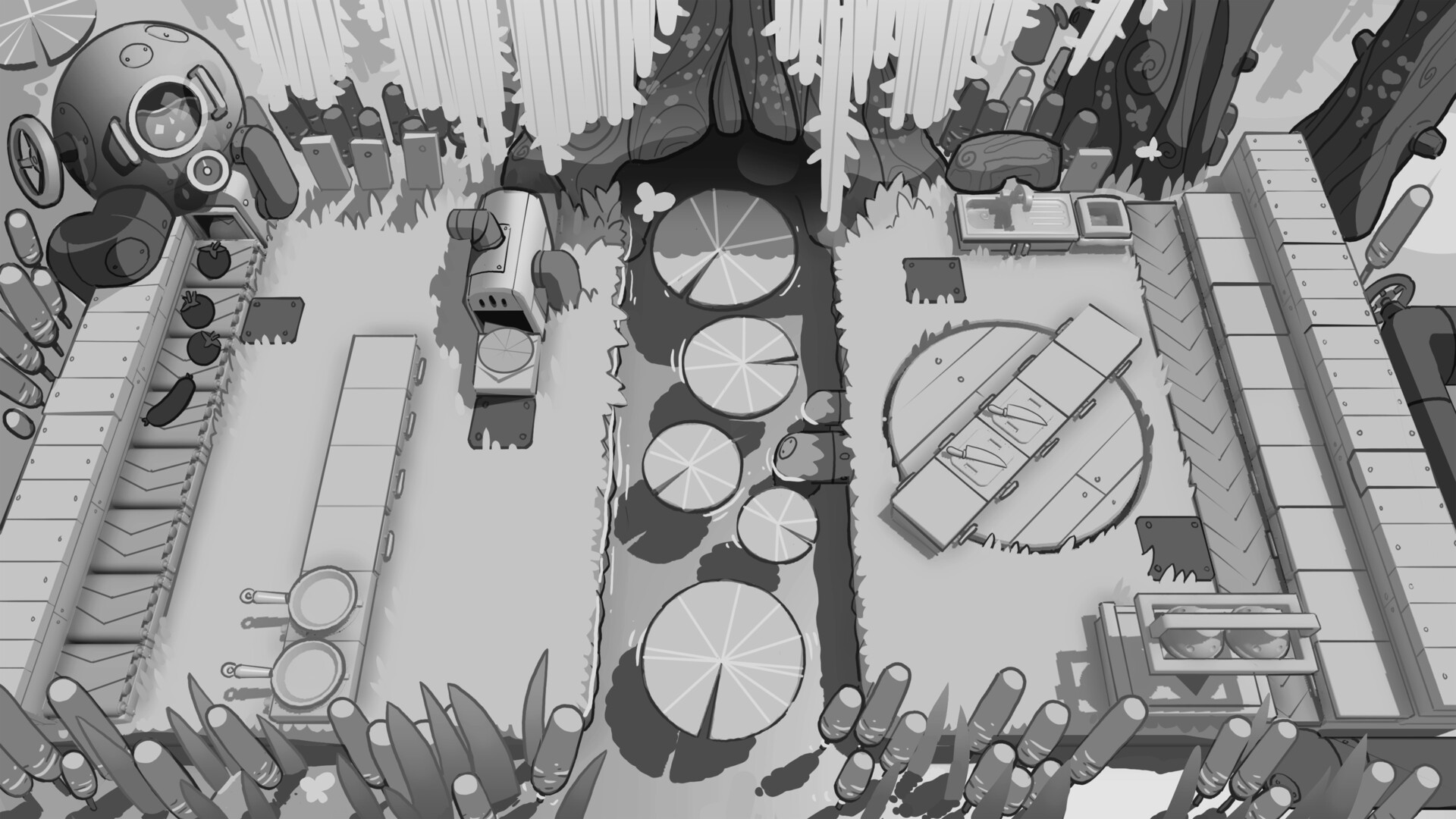 Luke Viljoen - Overcooked 2 Concepts Characters/Environments